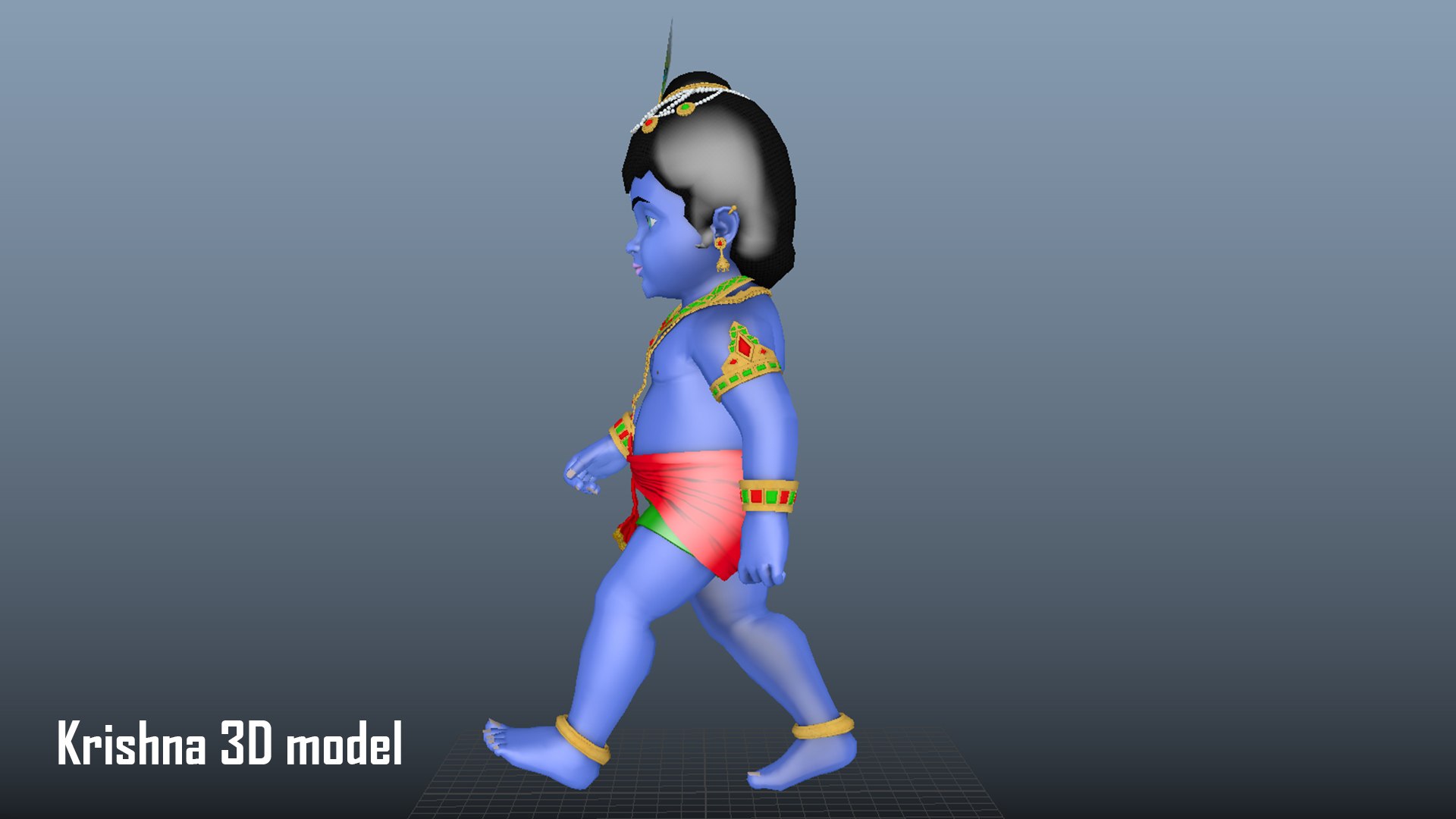 Lord Krishna 3D Model Artwork 3D Model - TurboSquid 2083185