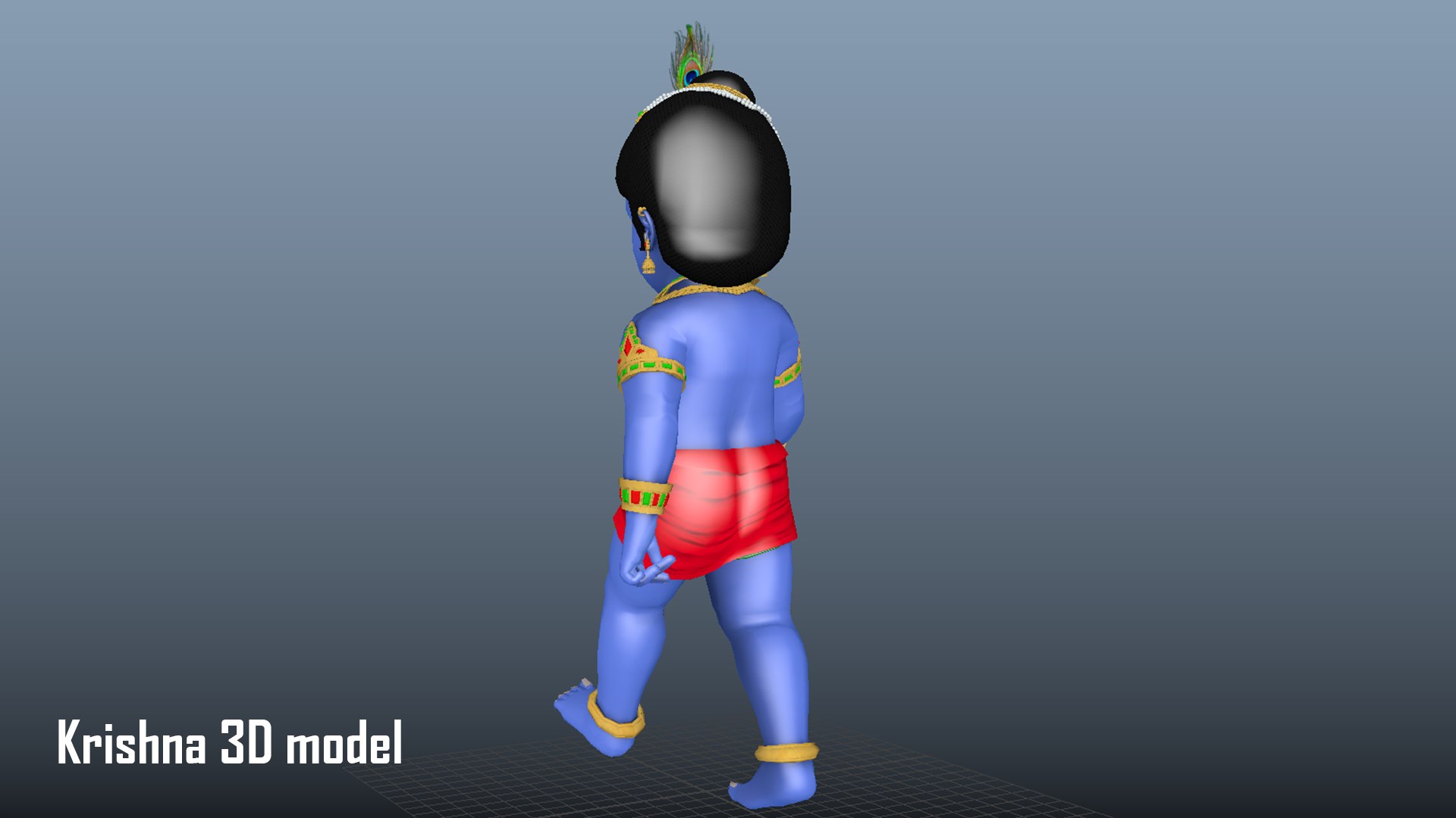 Lord Krishna 3D Model Artwork 3D Model - TurboSquid 2083185