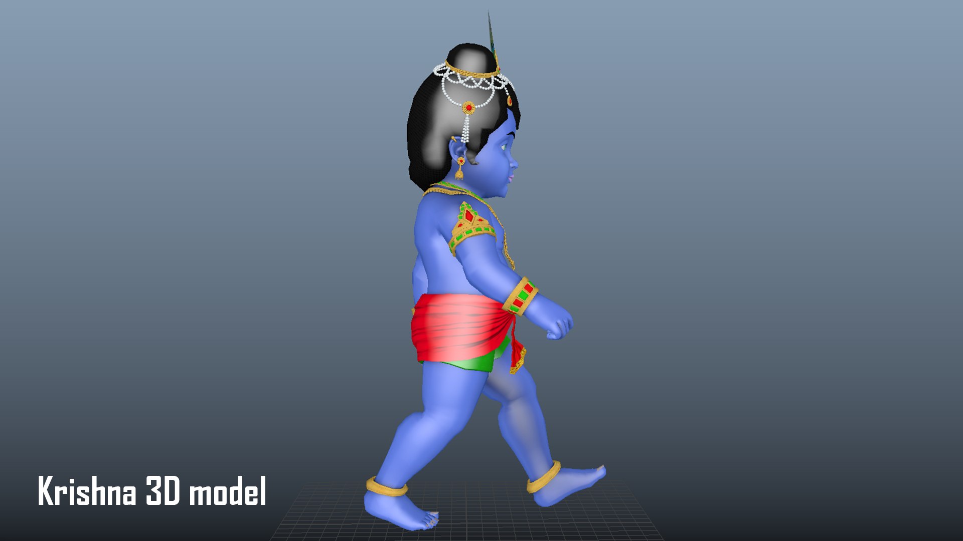 Lord Krishna 3D Model Artwork 3D Model - TurboSquid 2083185