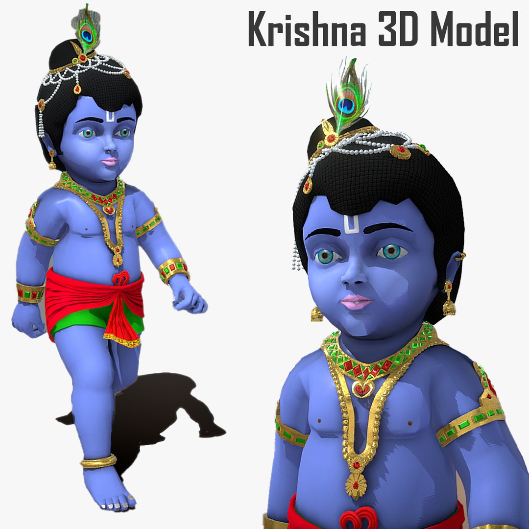 Lord Krishna 3D model Artwork 3D model - TurboSquid 2083185