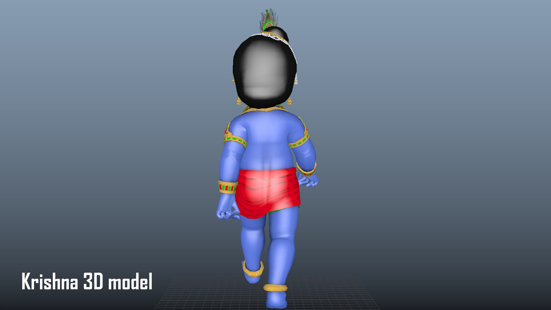 Lord Krishna 3D Model Artwork 3D Model - TurboSquid 2083185