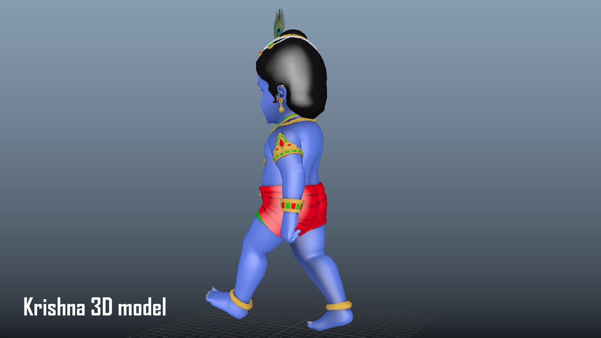 Lord Krishna 3D Model Artwork 3D Model - TurboSquid 2083185