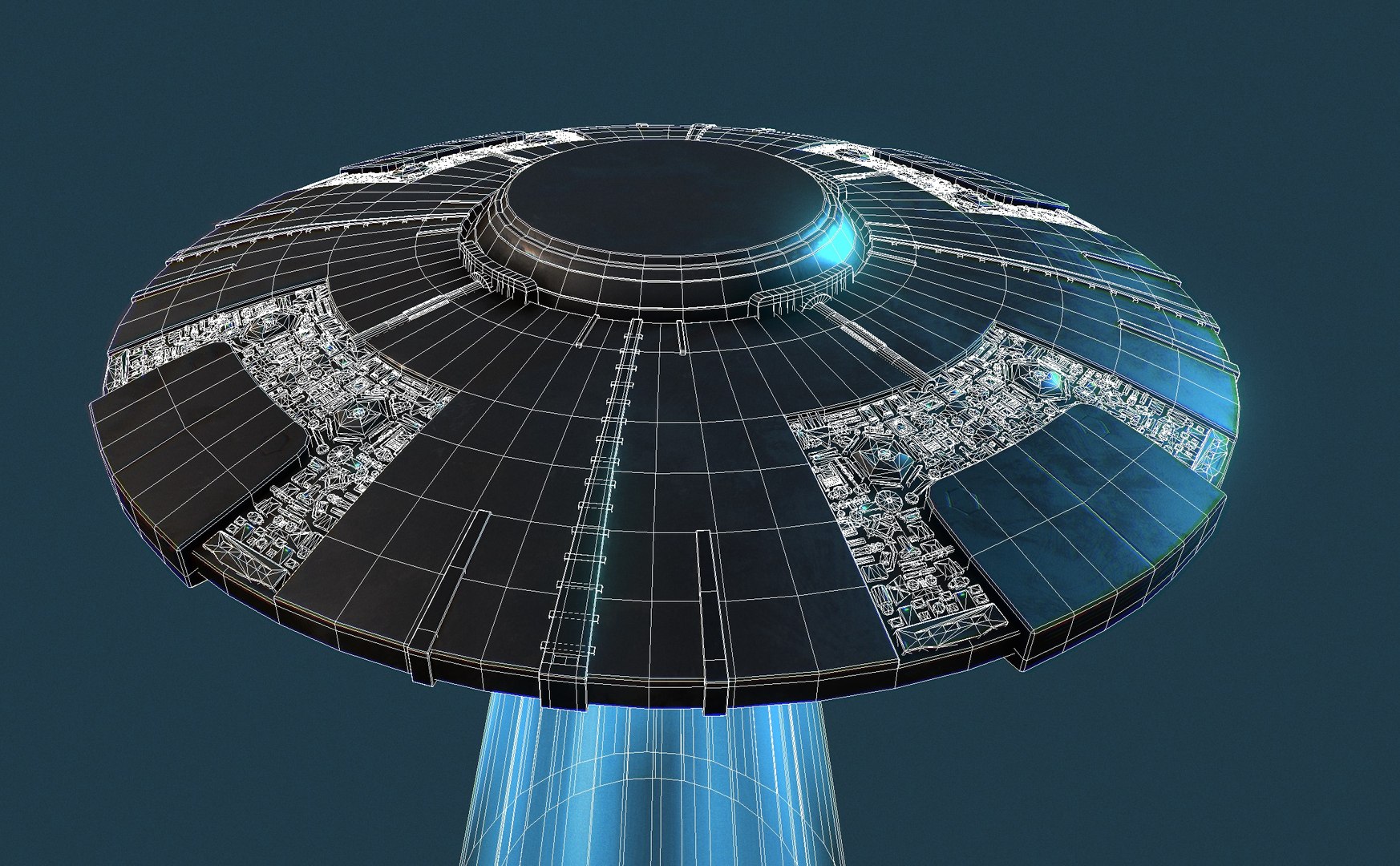 3D UFOAnimated Model - TurboSquid 2124074