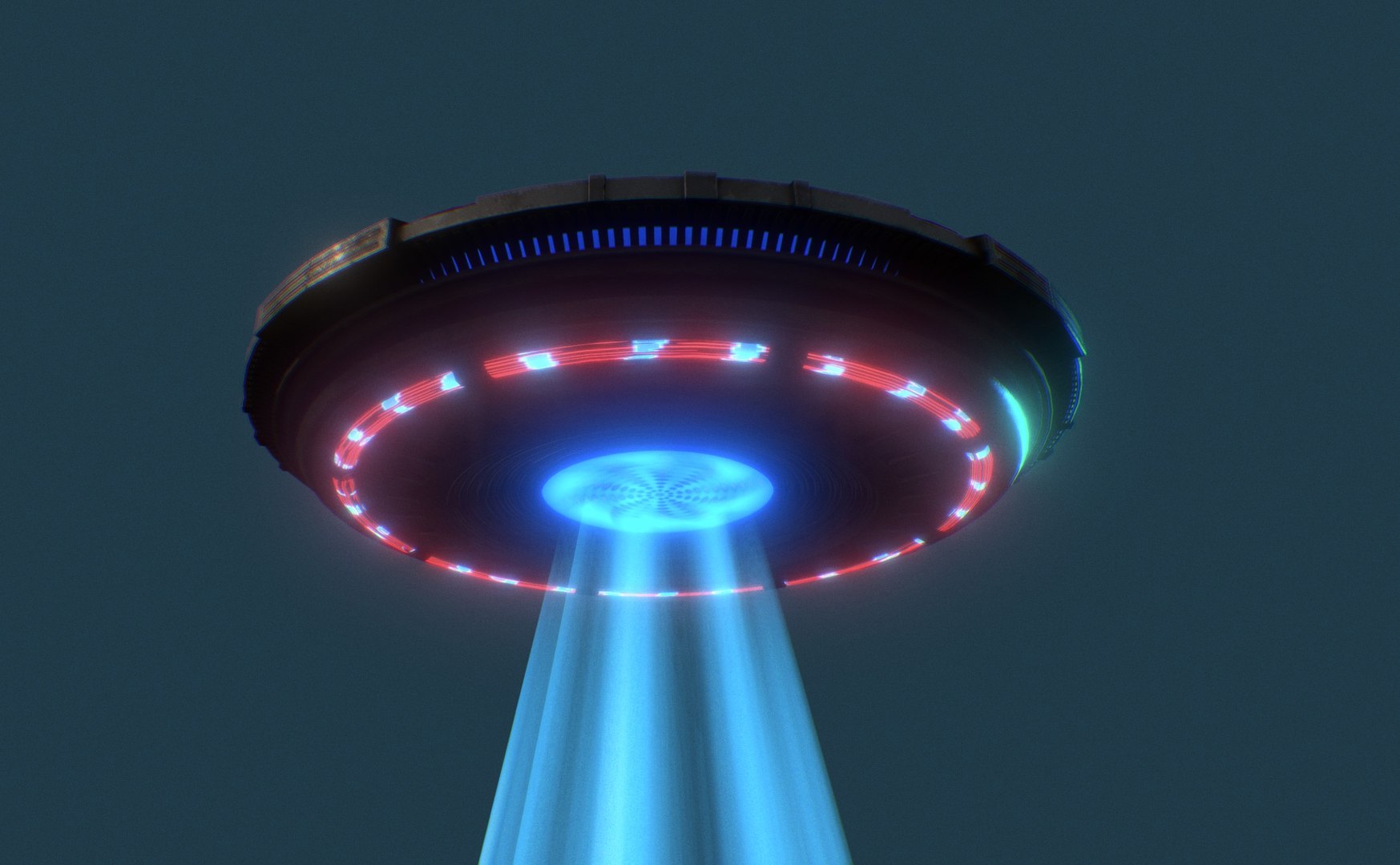 3D UFOAnimated Model - TurboSquid 2124074