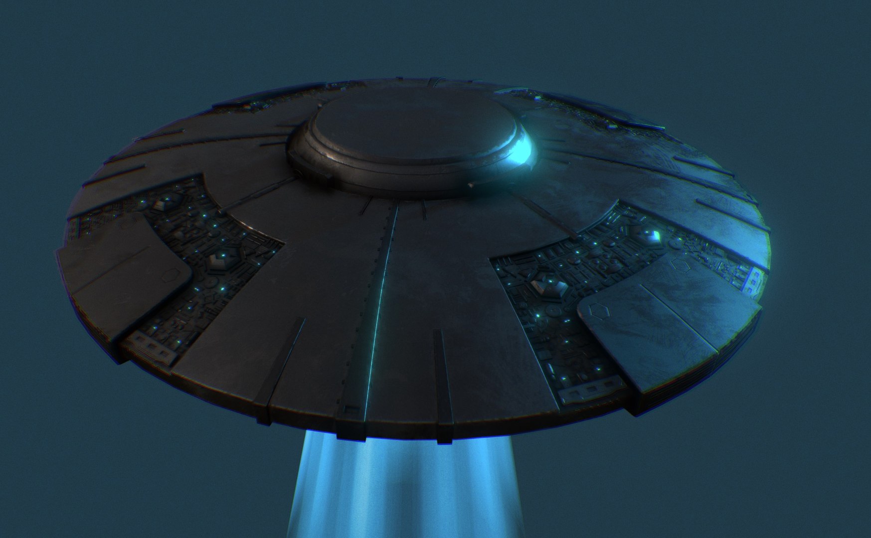 3D UFOAnimated Model - TurboSquid 2124074