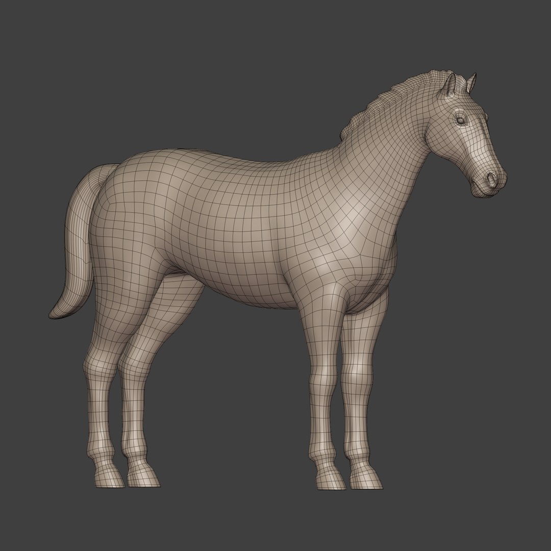 Horse Blender 3D Model - TurboSquid 2237922