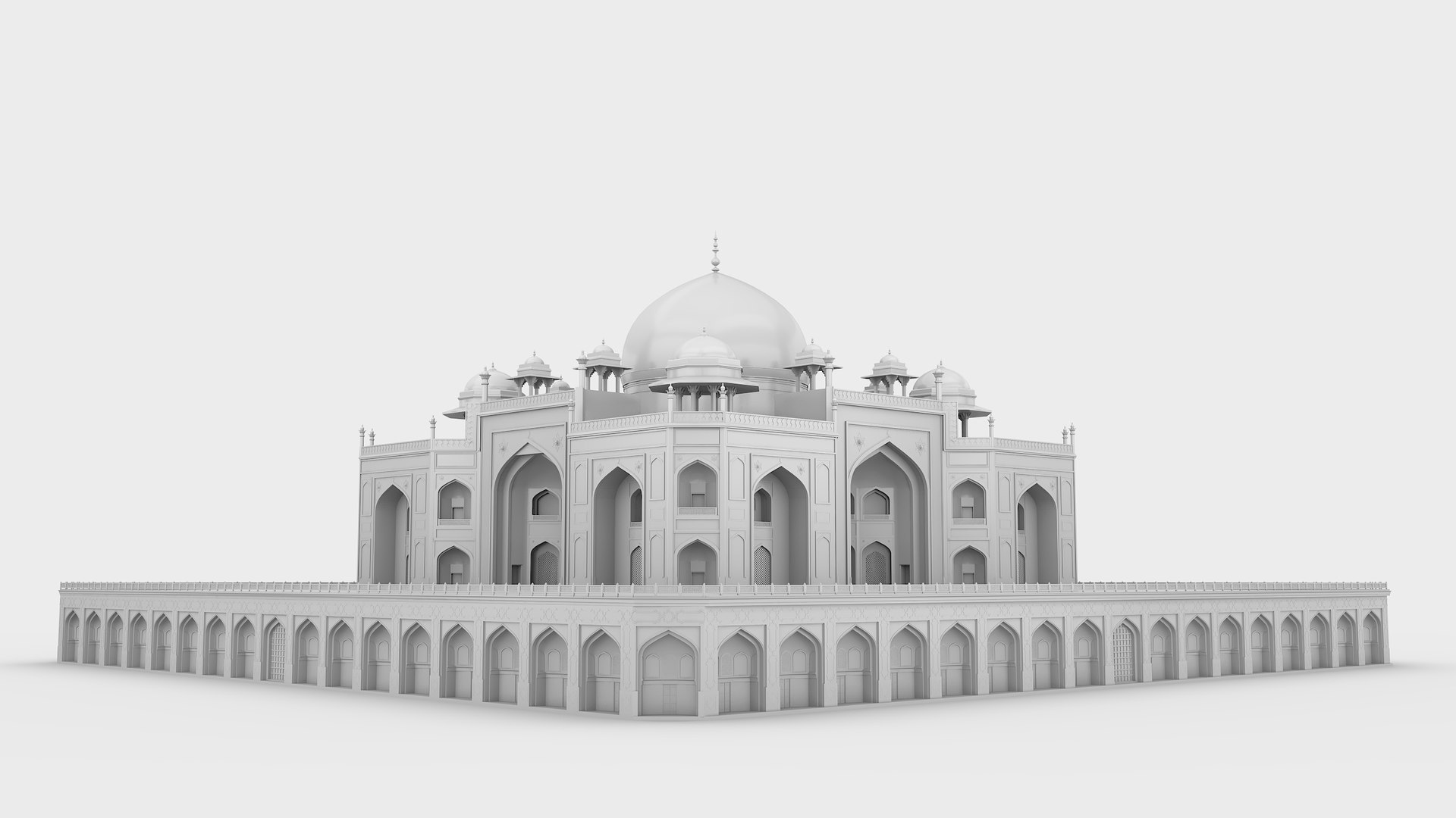 Humayun Tomb 3D Model - TurboSquid 2220366