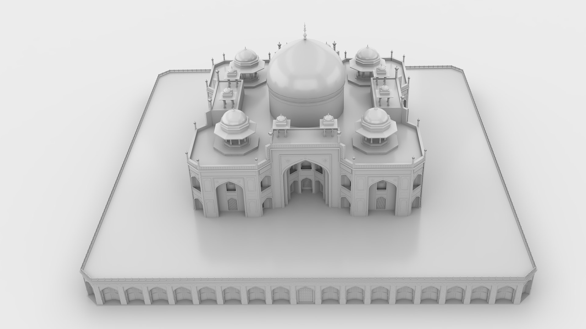Humayun Tomb 3D Model - TurboSquid 2220366