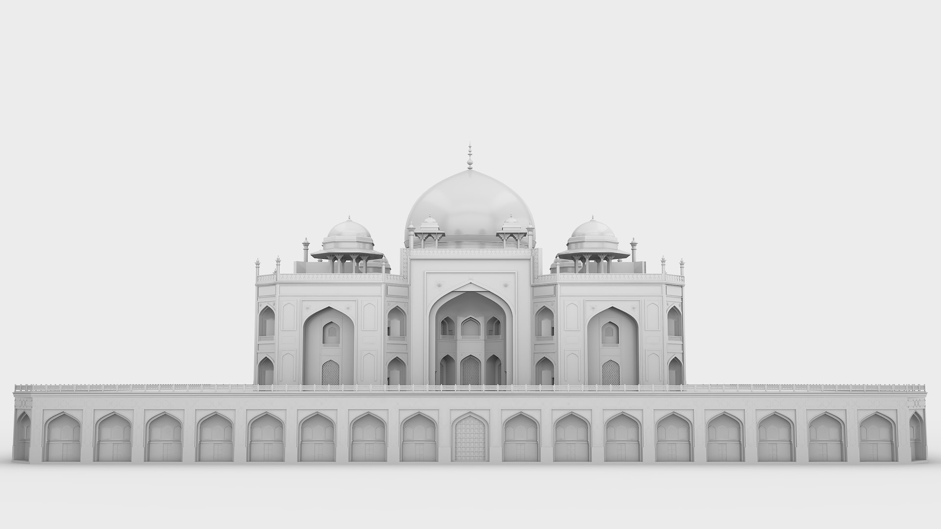 Humayun Tomb 3D Model - TurboSquid 2220366