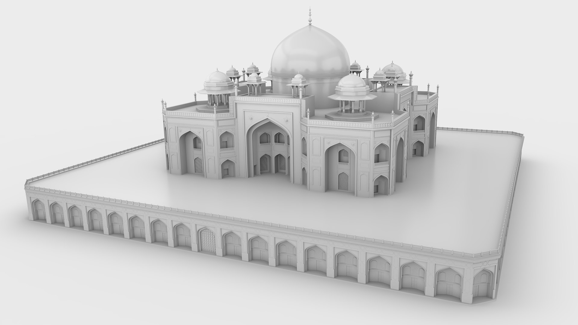 Humayun Tomb 3D Model - TurboSquid 2220366