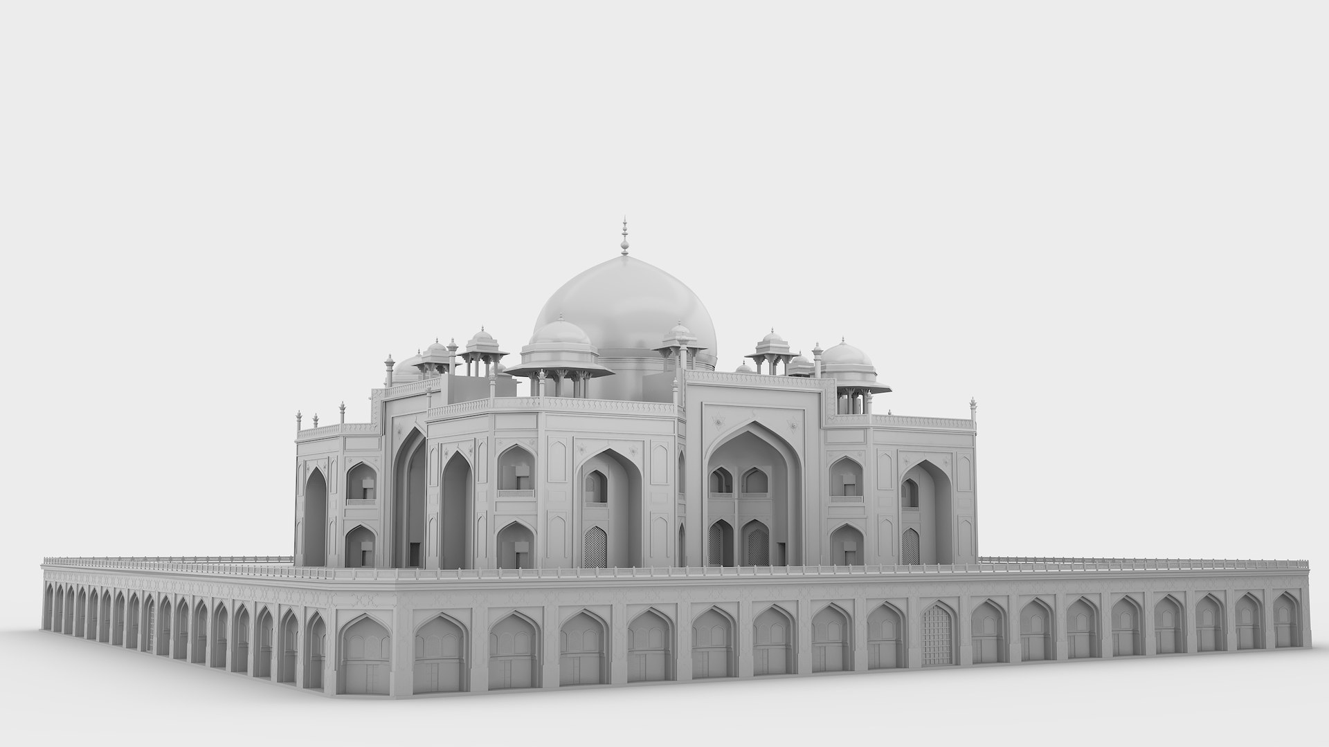 Humayun Tomb 3D Model - TurboSquid 2220366