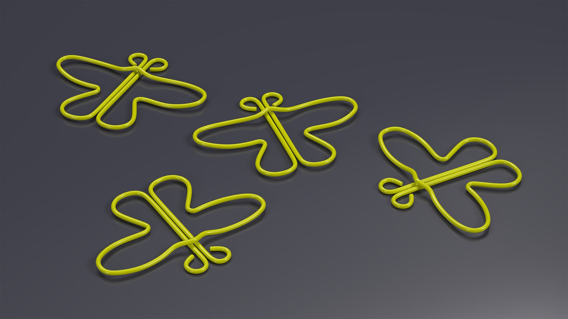 Butterfly Shaped Paper Clip 3D - TurboSquid 2193096