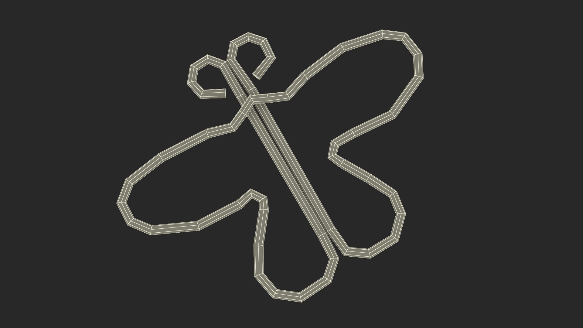 Butterfly Shaped Paper Clip 3D - TurboSquid 2193096