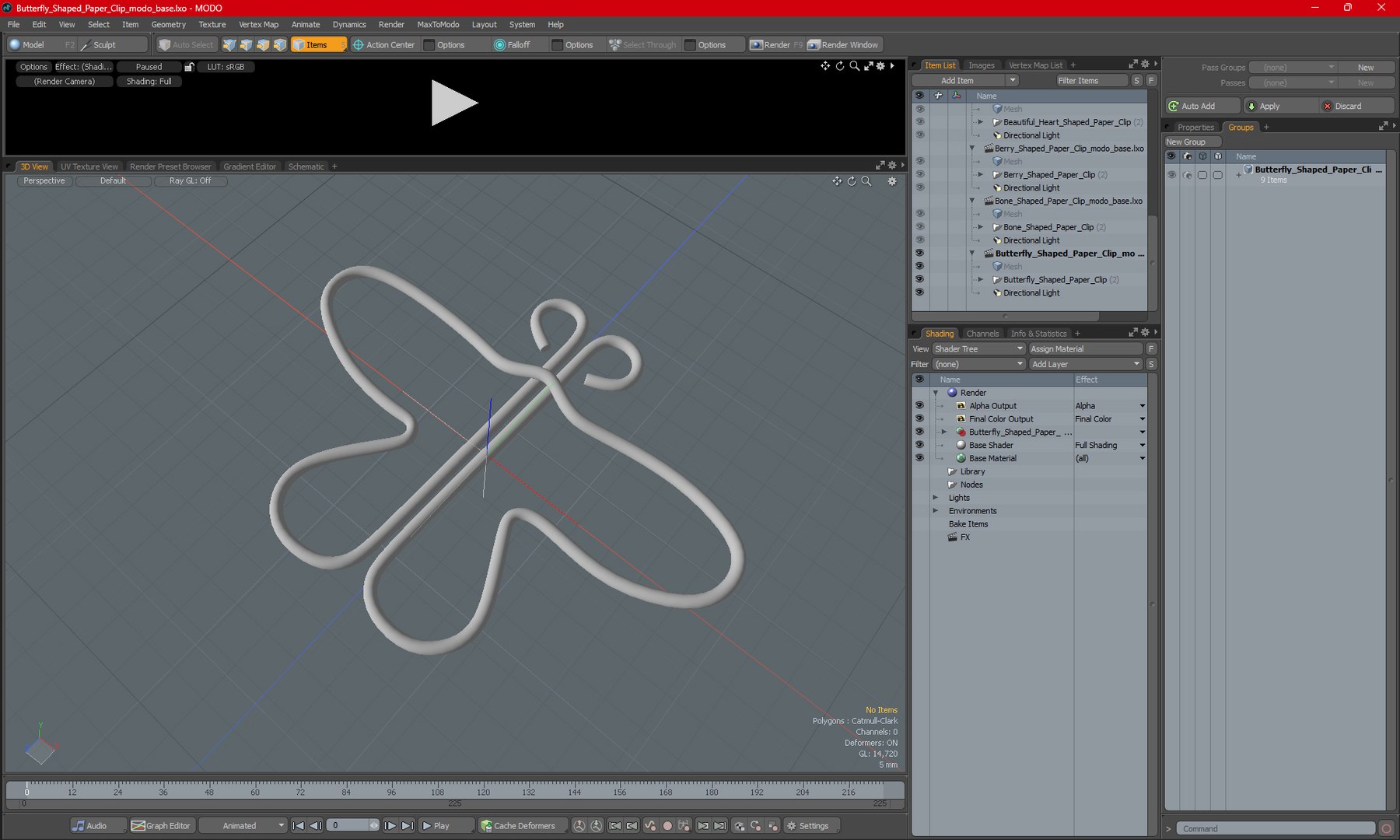 Butterfly Shaped Paper Clip 3D - TurboSquid 2193096