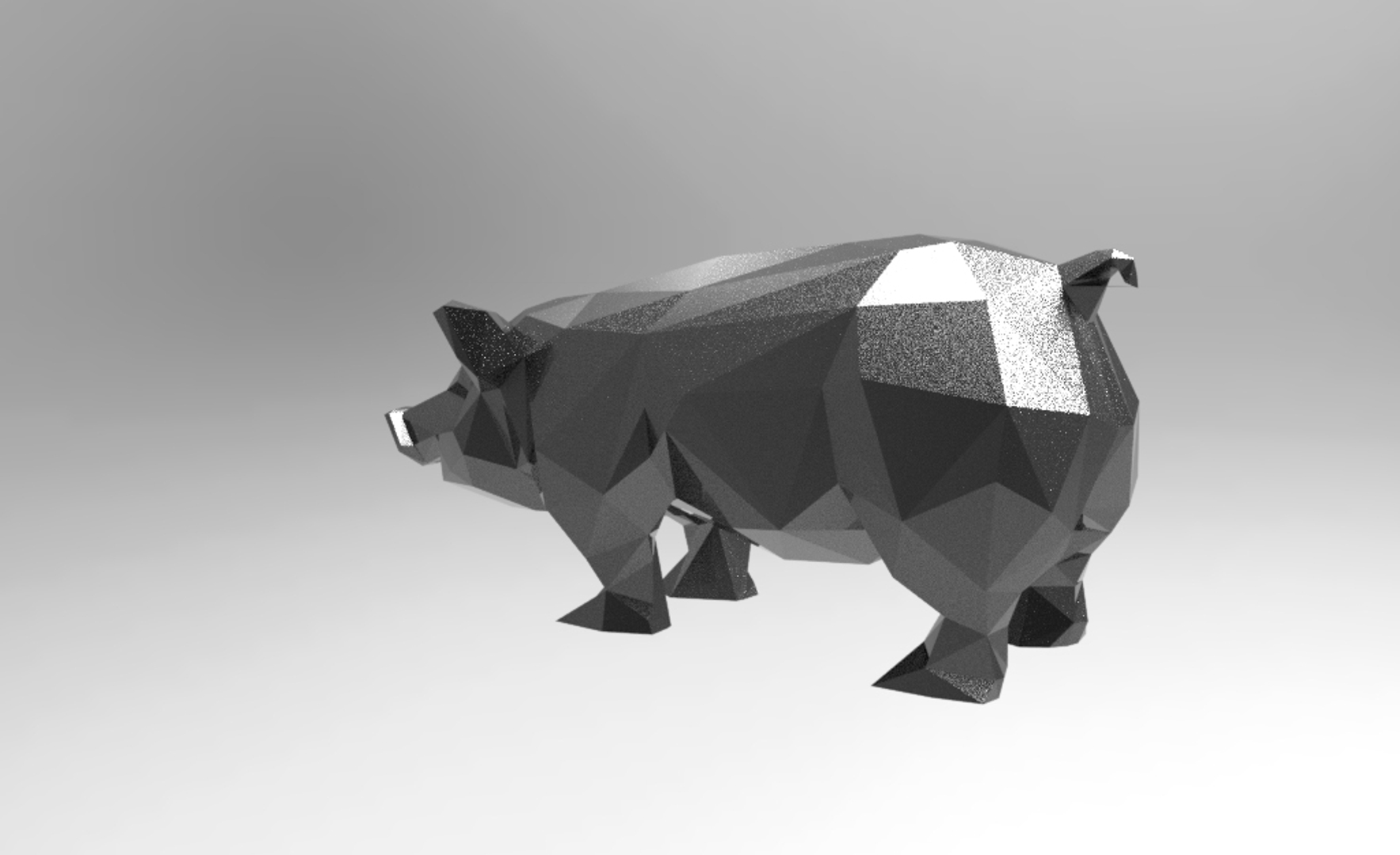 3d Pig Printing Model