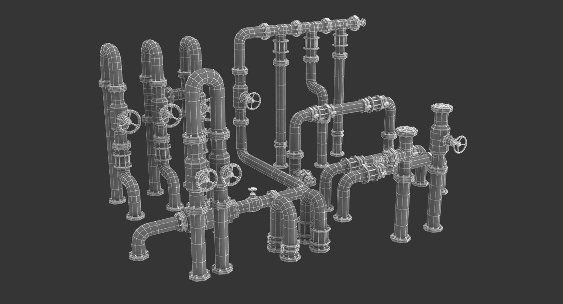 Pipe Assembly-3 Industrial 3D - TurboSquid 1280162