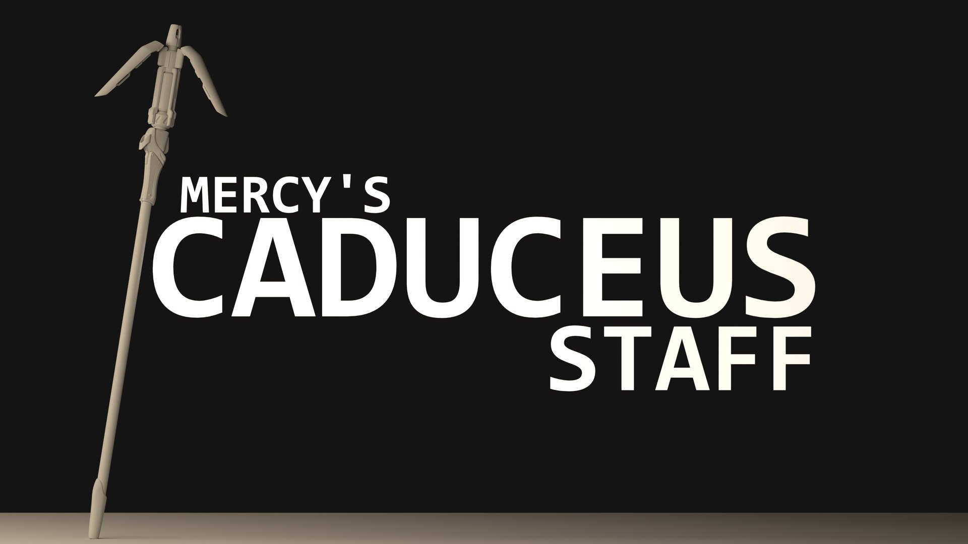 Overwatch caduceus staff 3D - TurboSquid 1334858