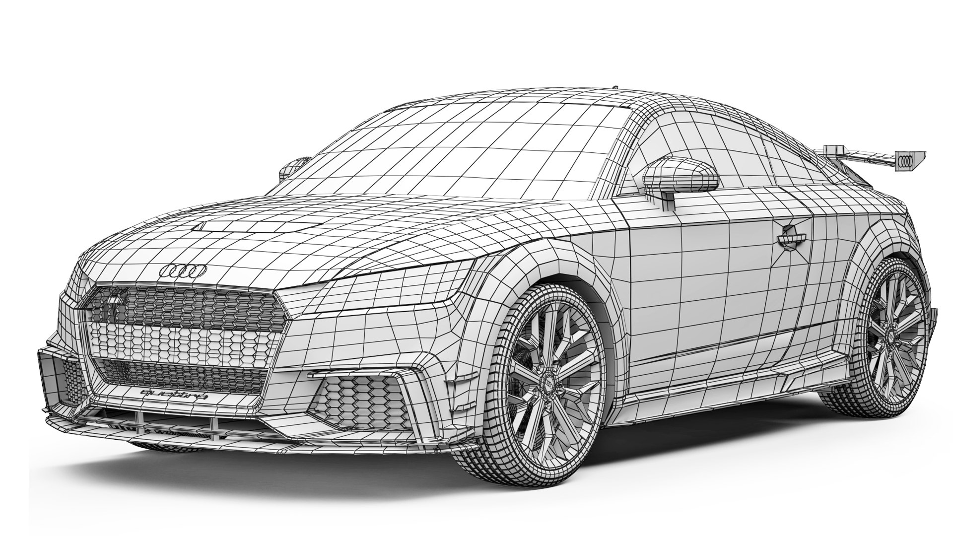 Audi TT RS Performance Parts 2017 3D Model - TurboSquid 2427132