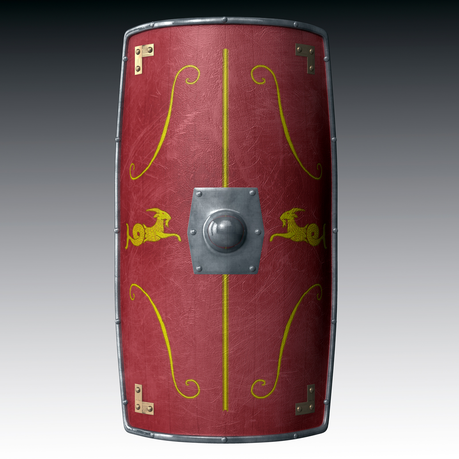 obj roman shield
