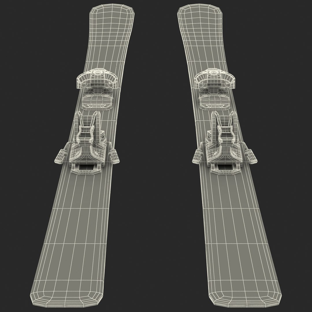 3d Model Snow Ski Modeled