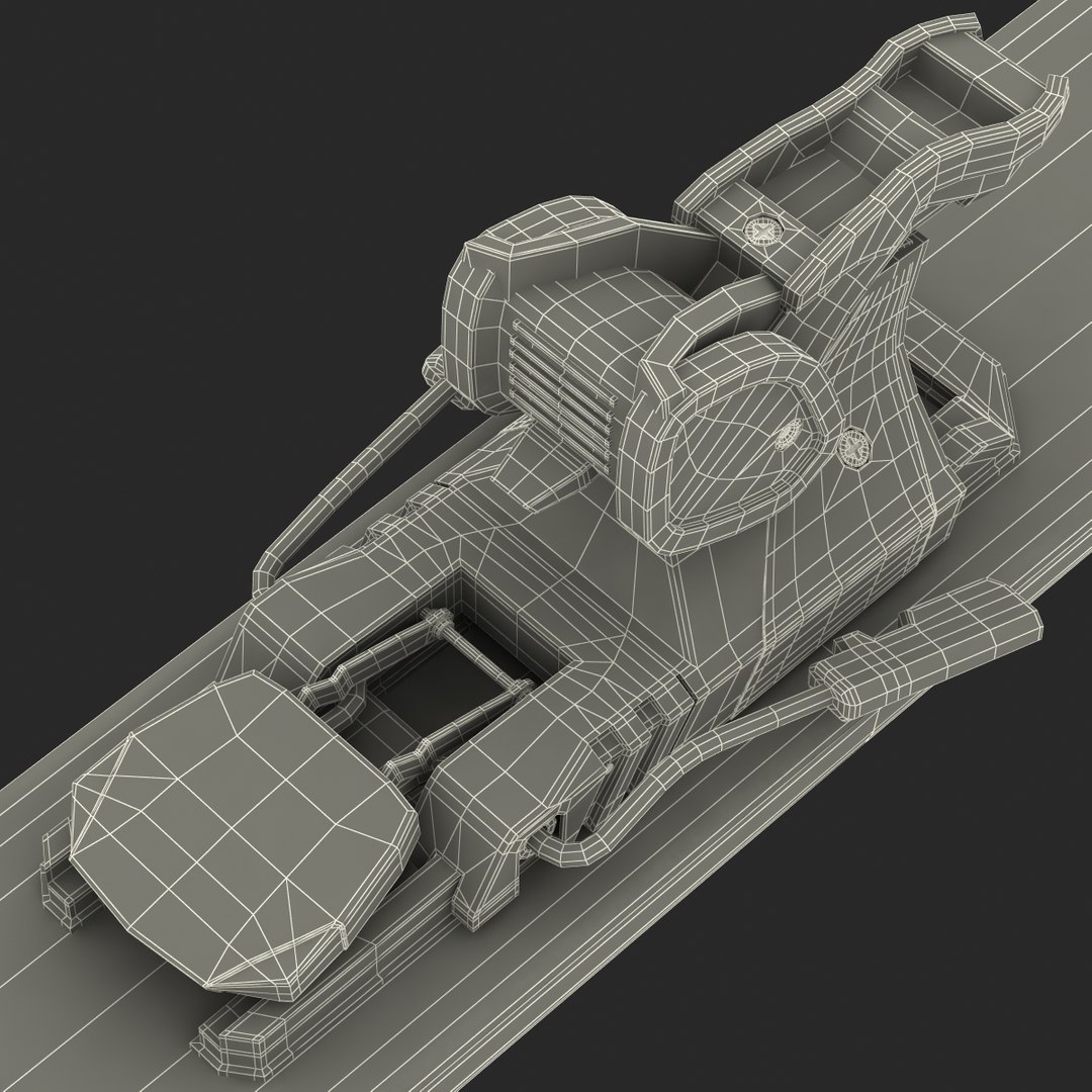 3d Model Snow Ski Modeled
