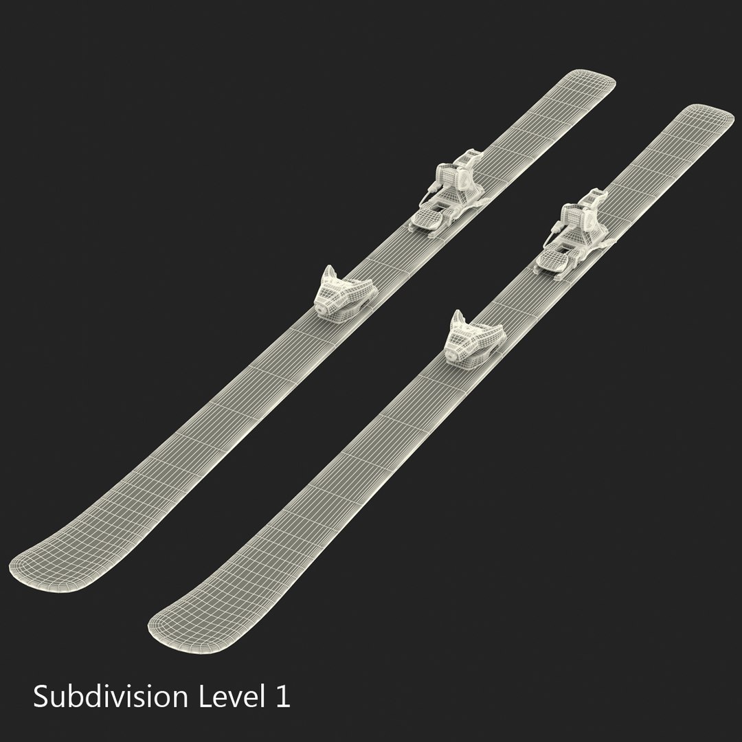 3d Model Snow Ski Modeled