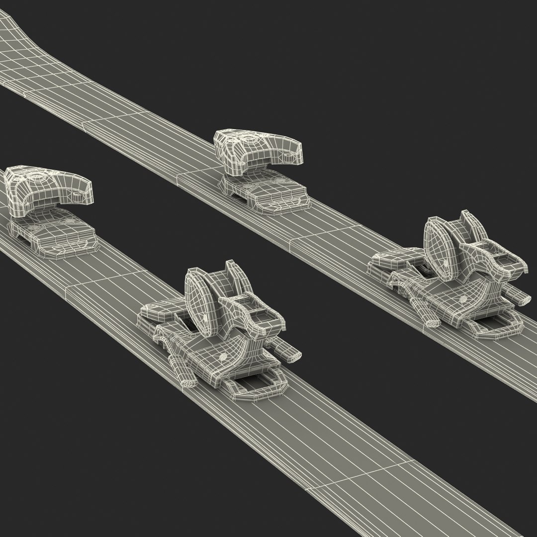 3d Model Snow Ski Modeled