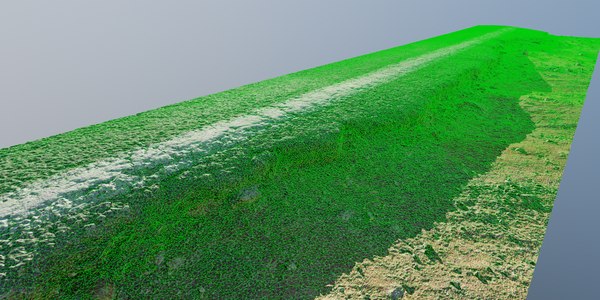 3D photoscanned edge asphalt road model - TurboSquid 1655489