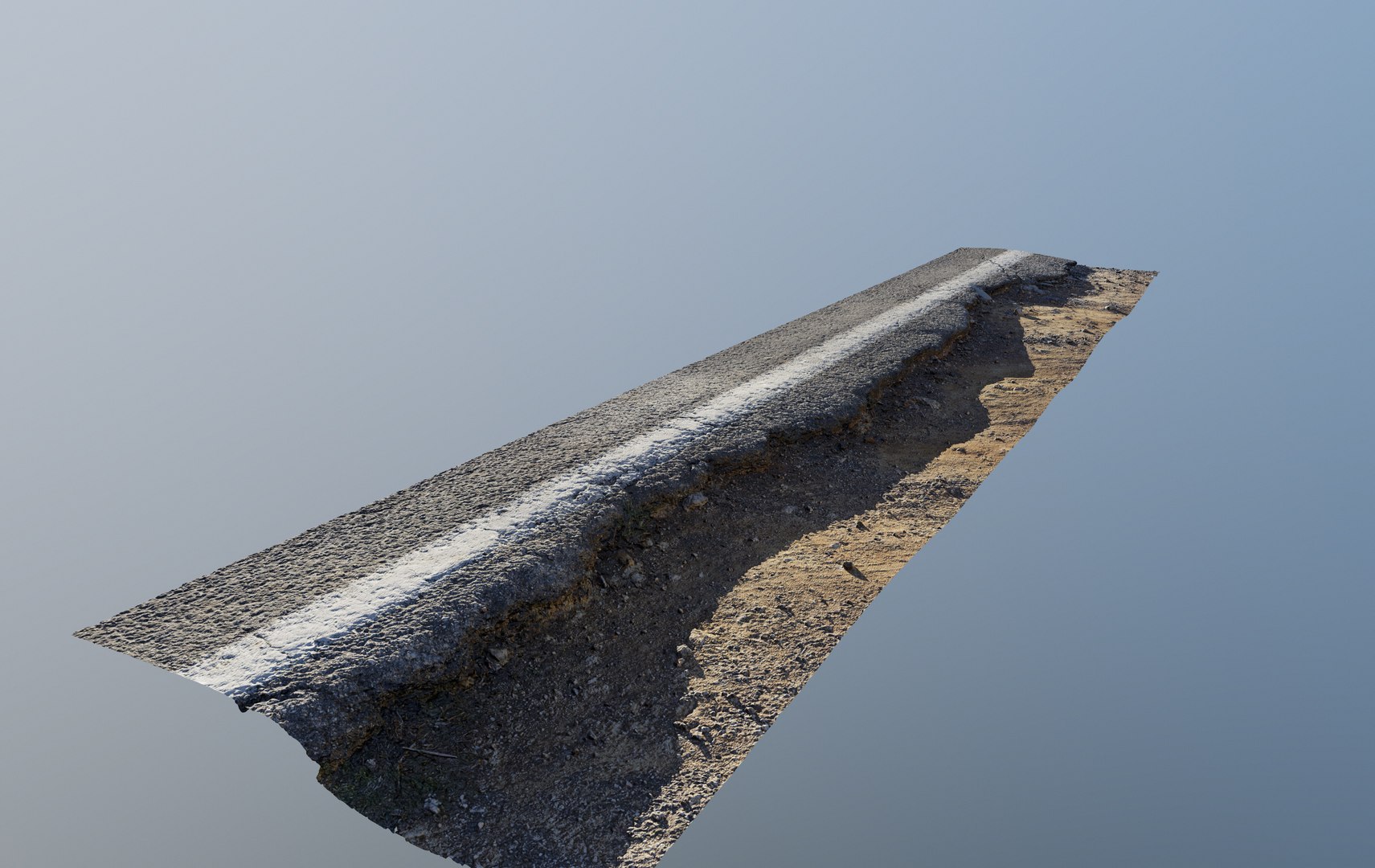 3D Photoscanned Edge Asphalt Road Model - TurboSquid 1655489