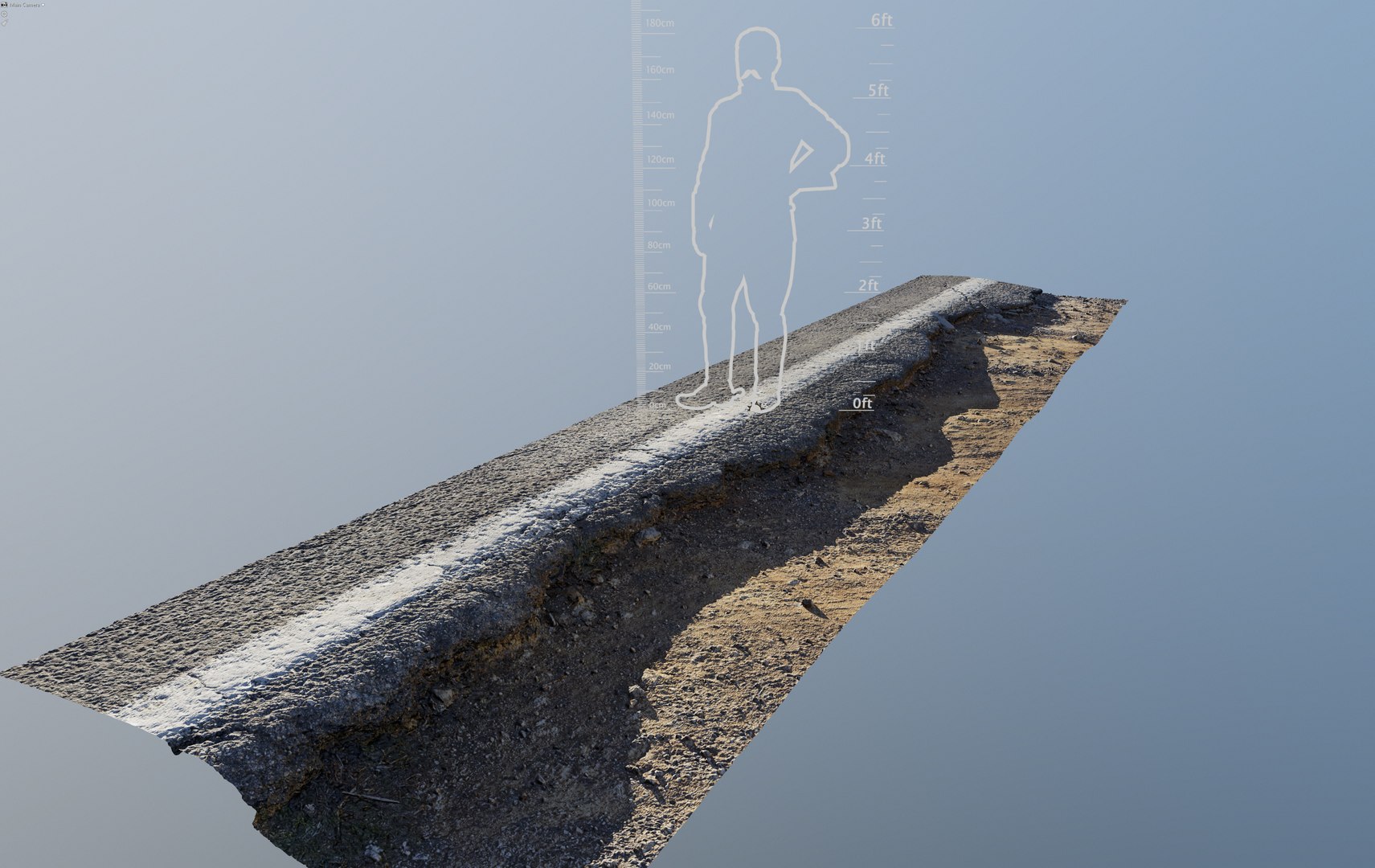 3D Photoscanned Edge Asphalt Road Model - TurboSquid 1655489