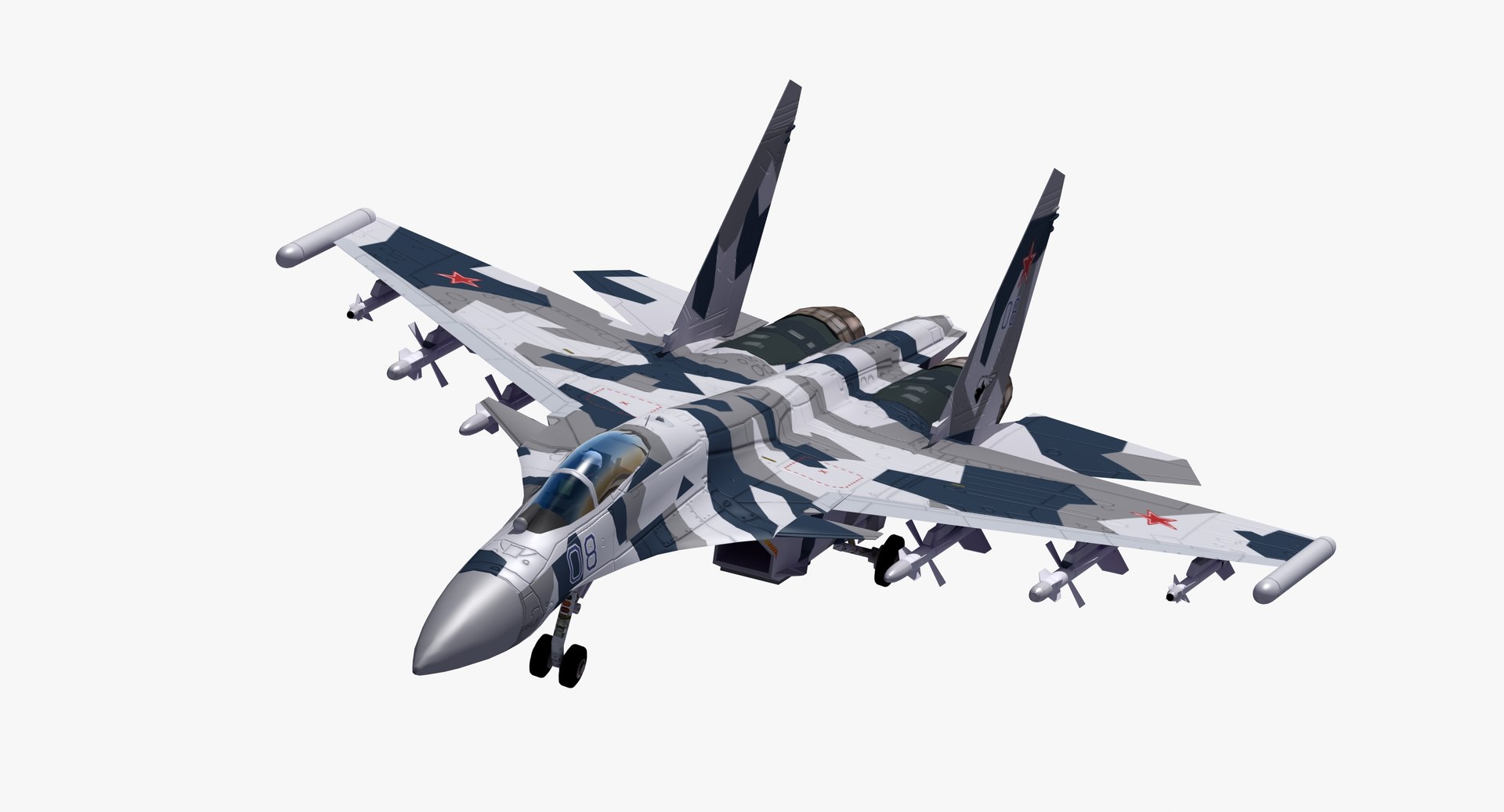 Su-35 flanker fighter 3D model - TurboSquid 1201154