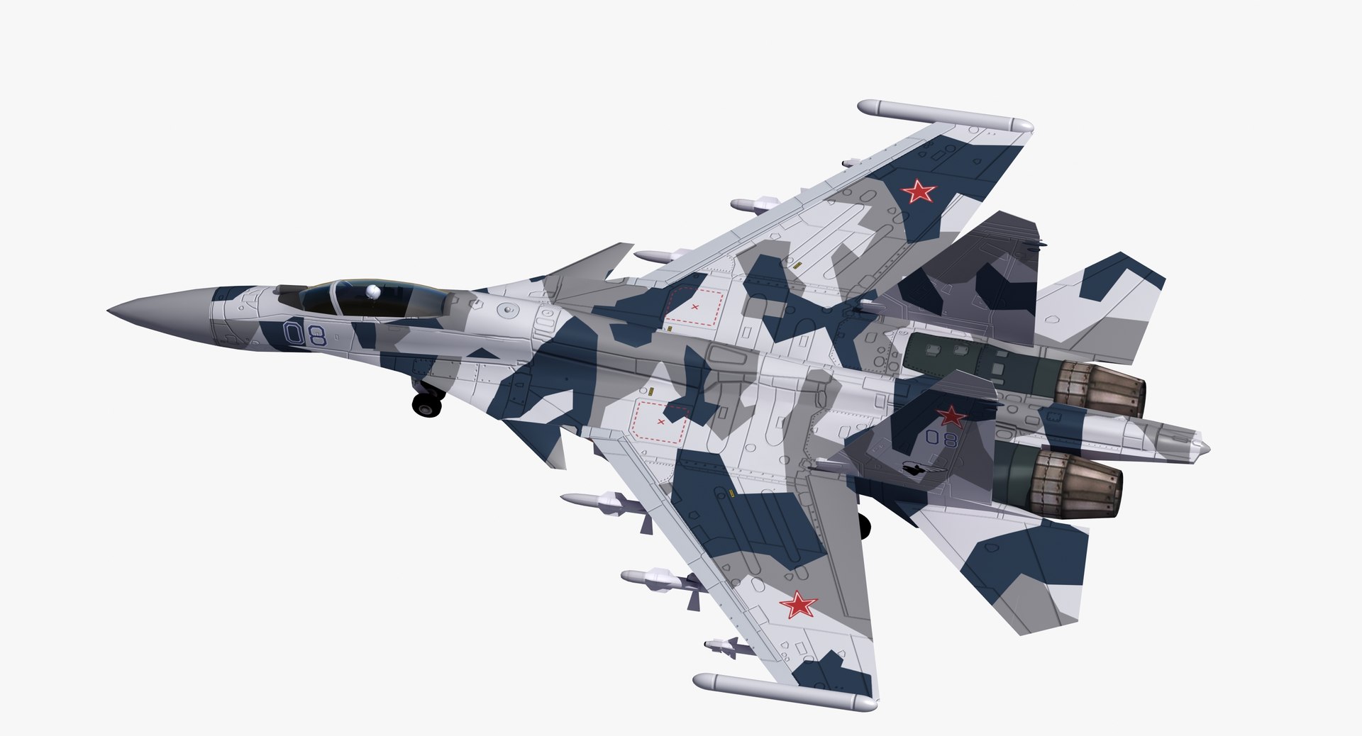 Su-35 flanker fighter 3D model - TurboSquid 1201154