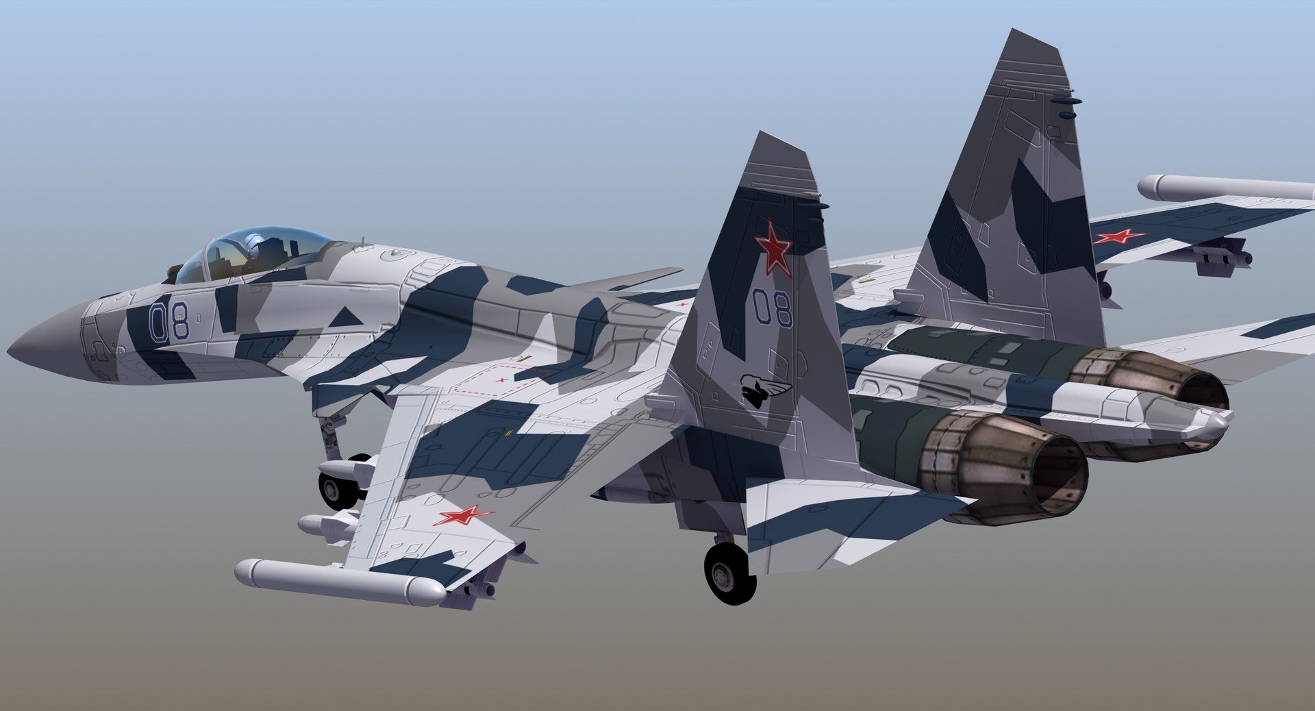Su-35 flanker fighter 3D model - TurboSquid 1201154