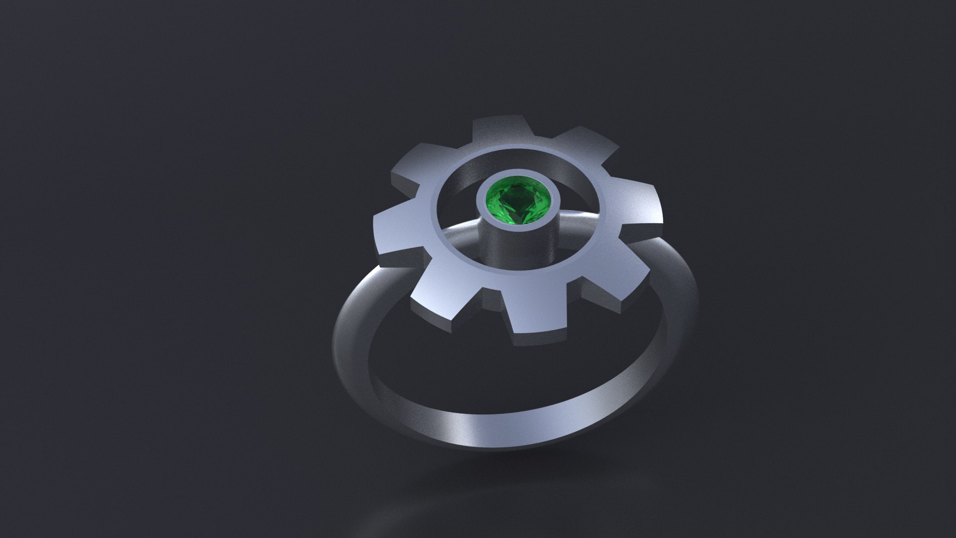 3D Model Clockkwork Ring With Gem For CNC Or 3D - TurboSquid 2017900