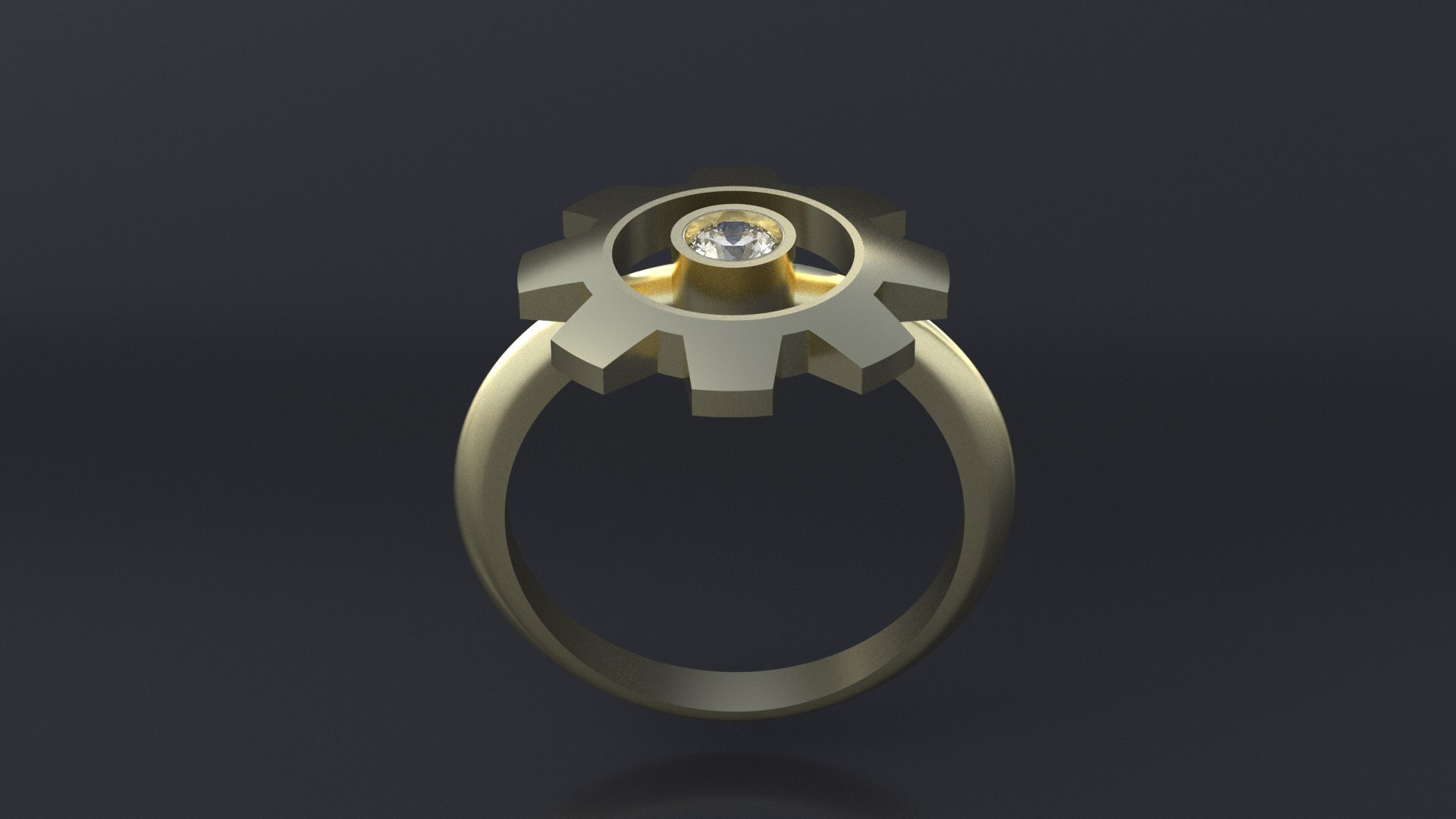 3D Model Clockkwork Ring With Gem For CNC Or 3D - TurboSquid 2017900