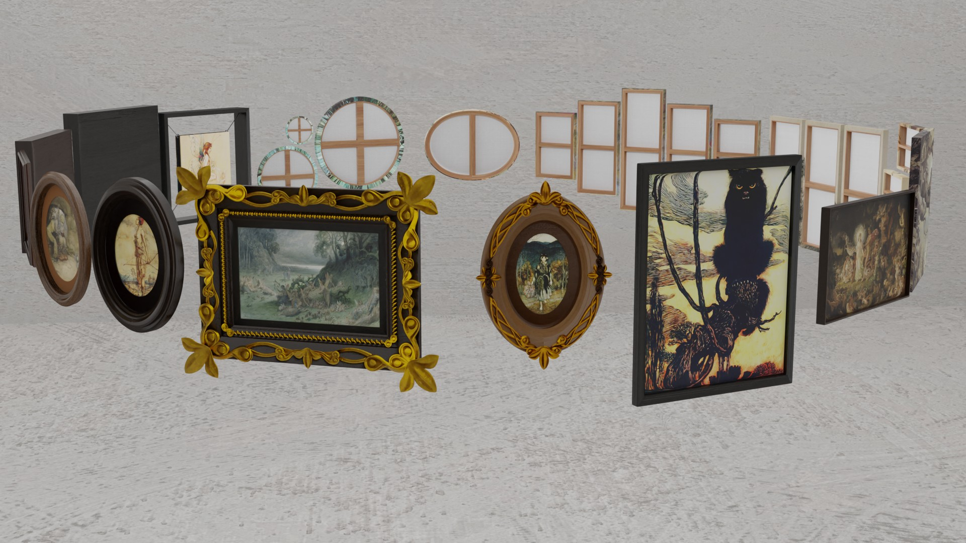 3D Canvas Collection Set - TurboSquid 1937271