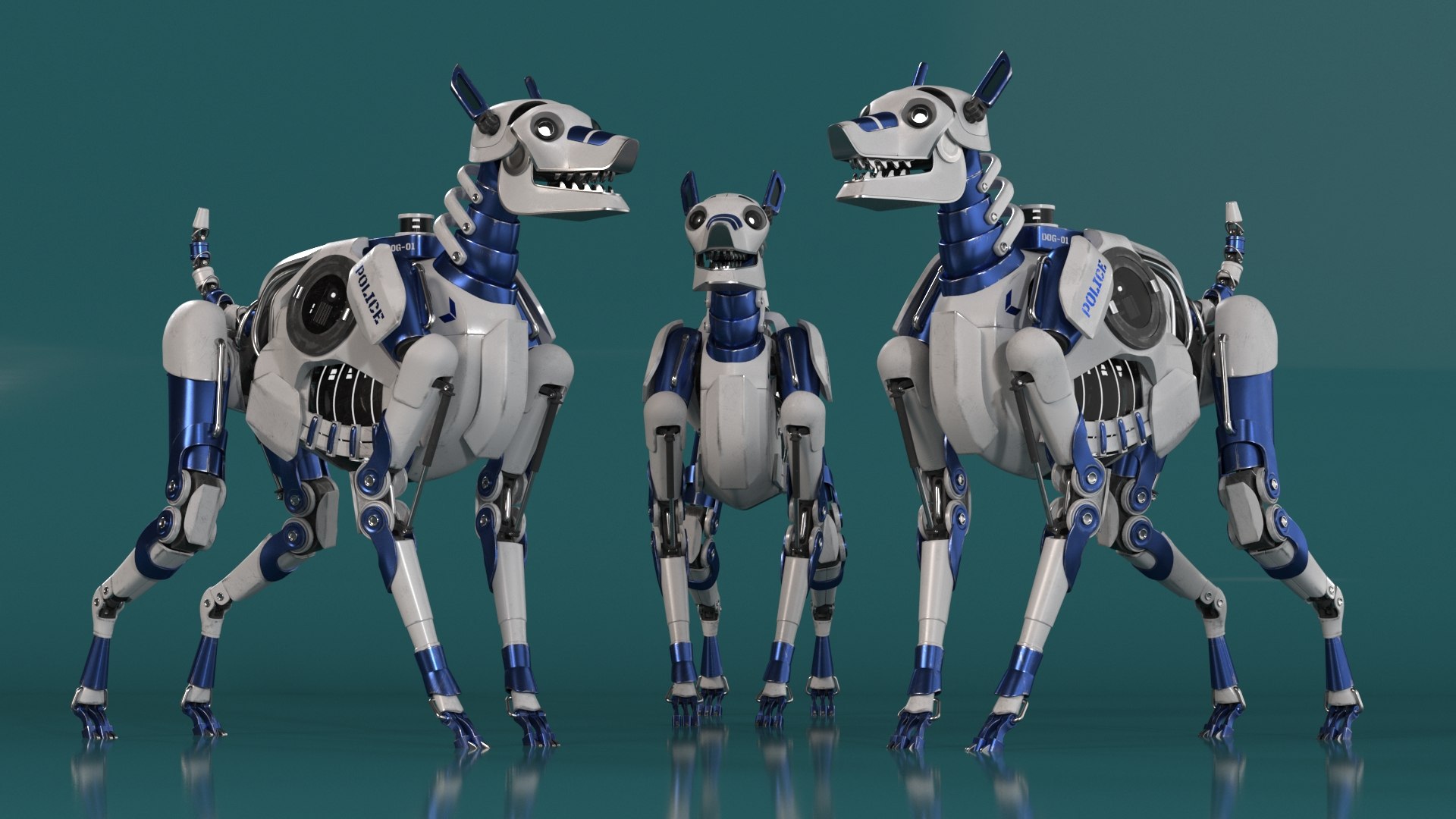 Futuristic Robots Collection 3D Model - TurboSquid 2299588