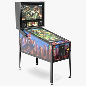 Classic Arcade Virtual Pinball Machine 3D - TurboSquid 1715632