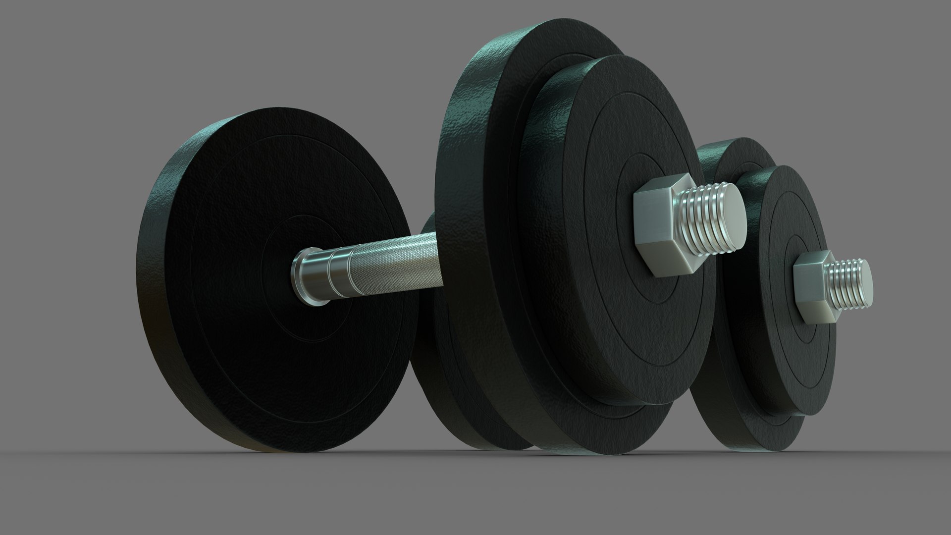3D Gym Equipment Plate Dumbell Model - TurboSquid 2317682