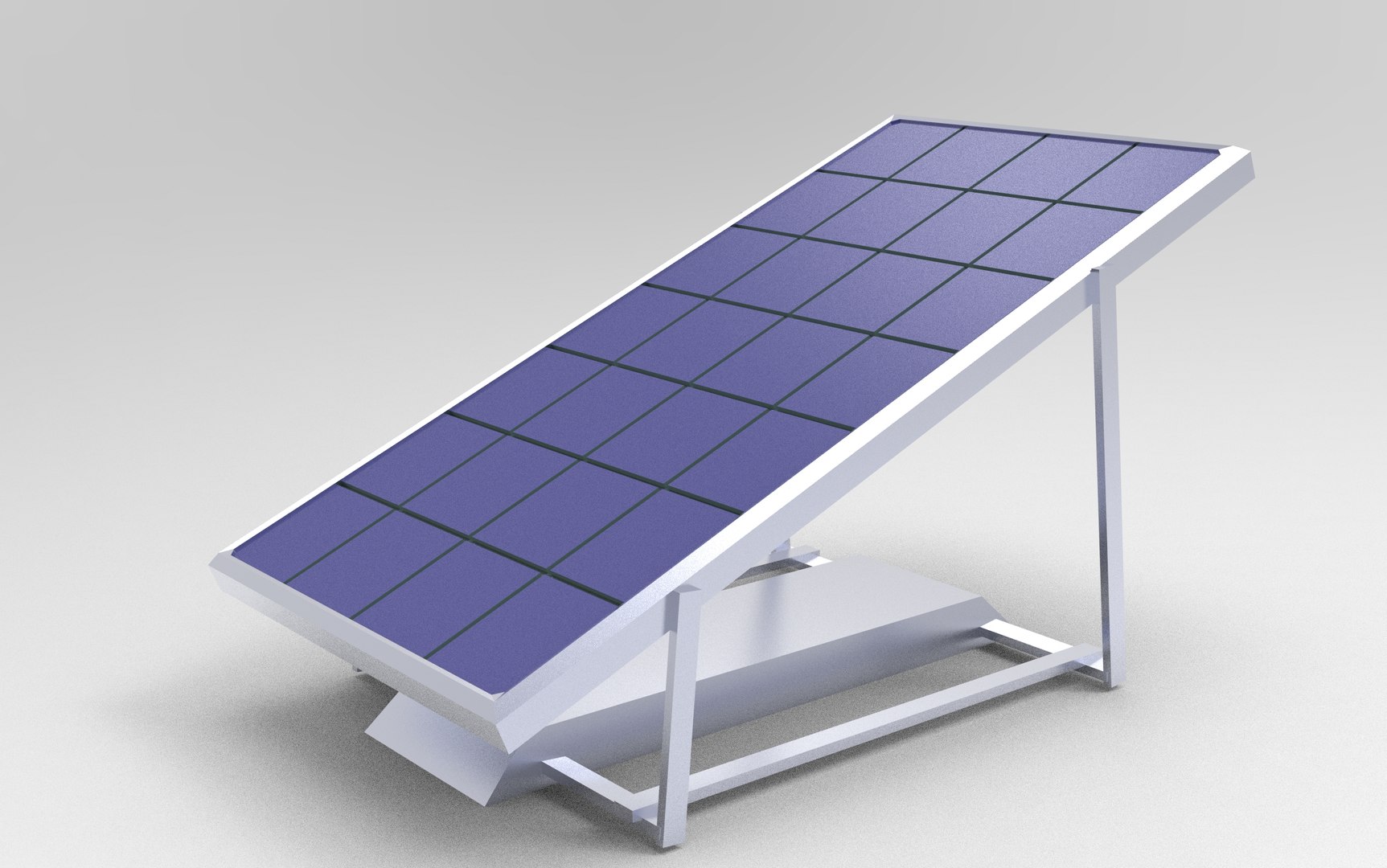 Simple Sun Panel Model - TurboSquid 1945504