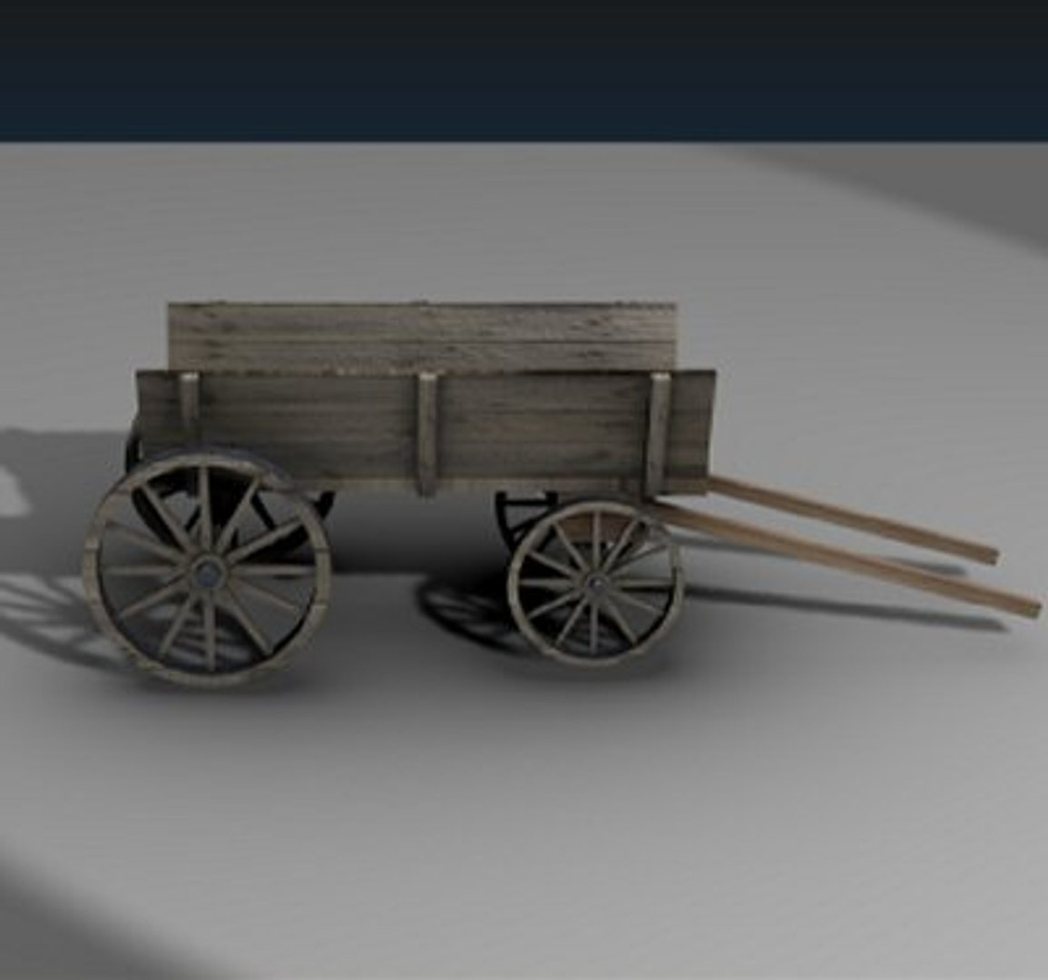 medieval coach 3d model