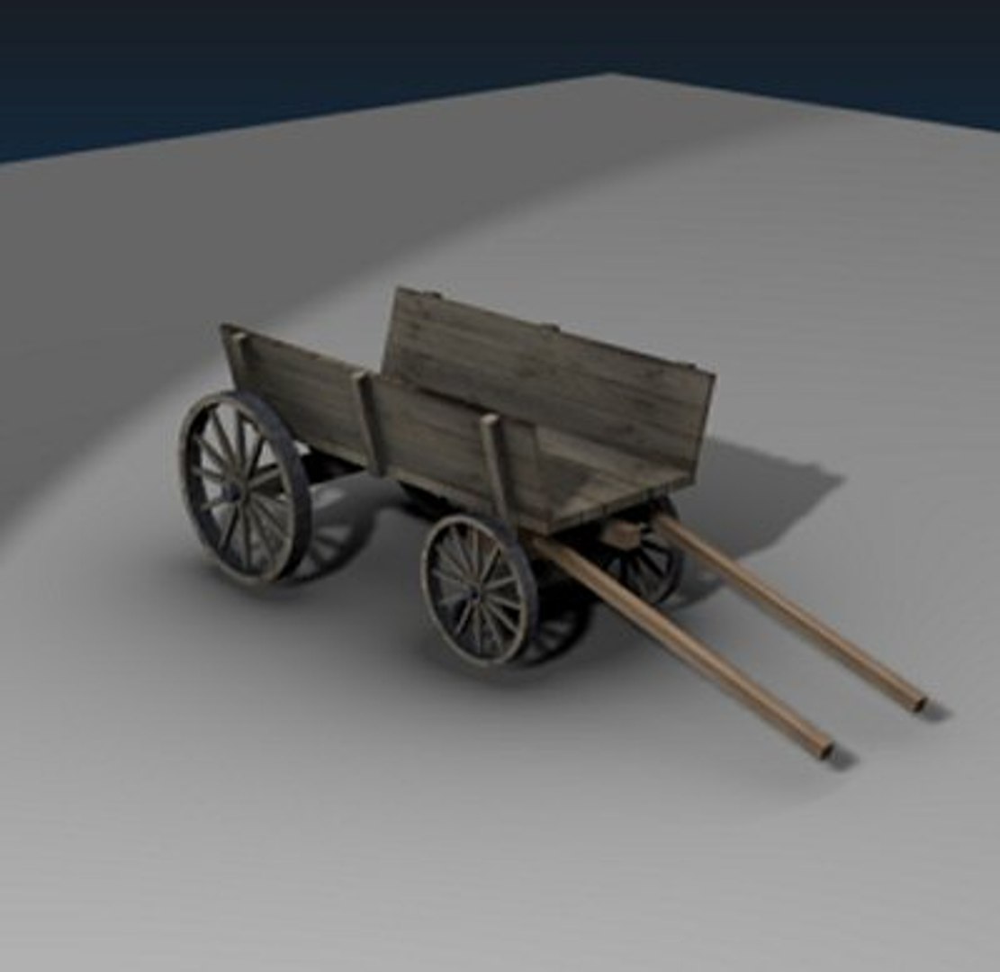 medieval coach 3d model