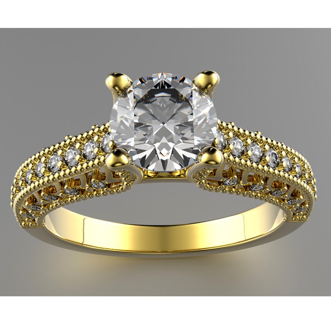 3d Engagement Ring