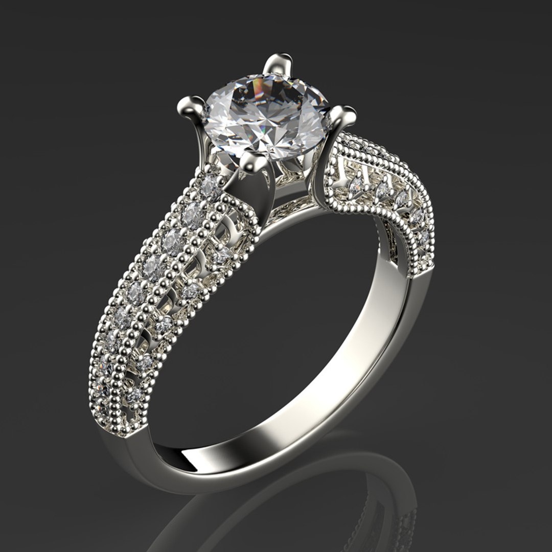 3d Engagement Ring