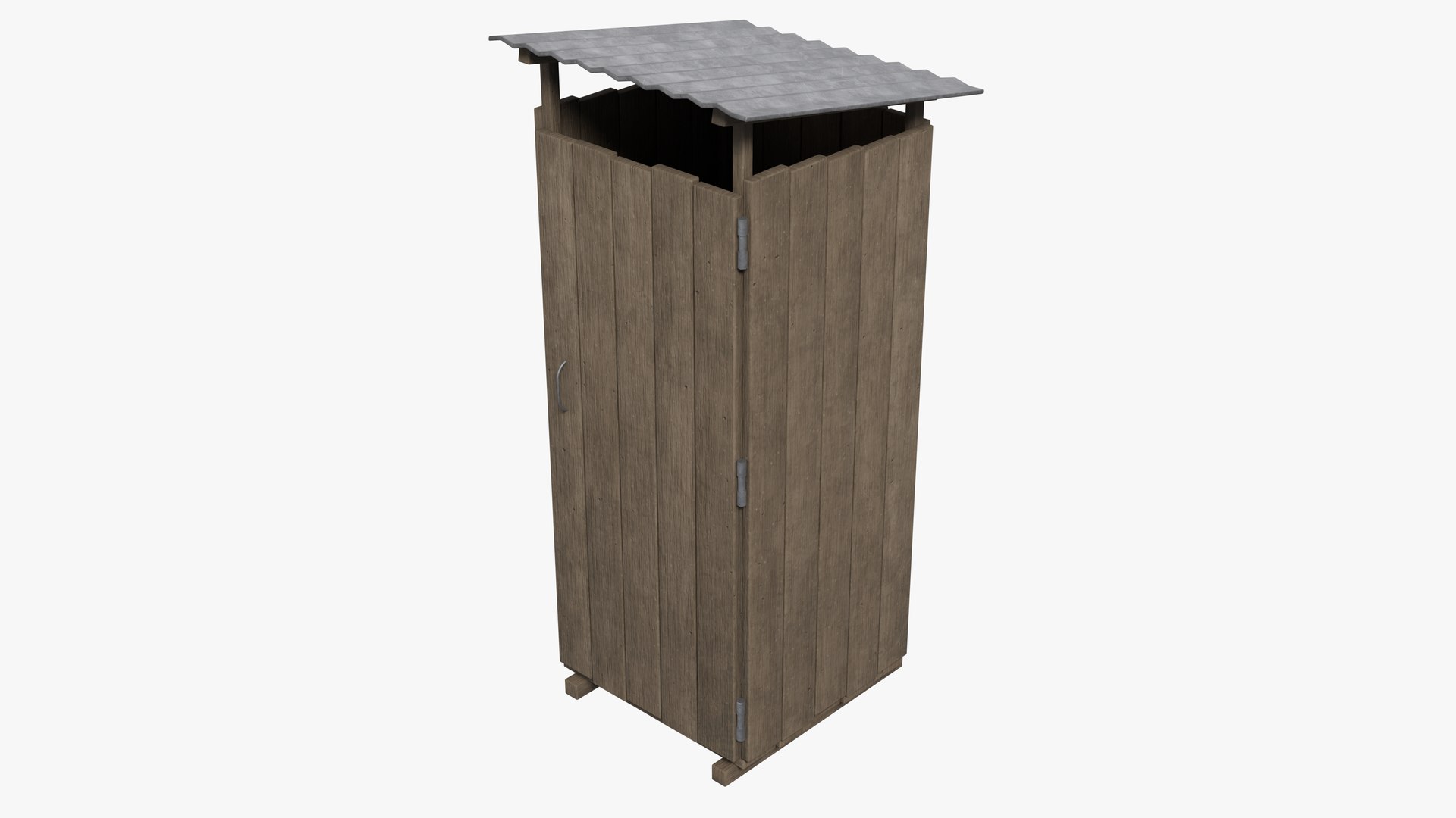 Wooden Outdoor Toilet 3D Model - TurboSquid 2396134