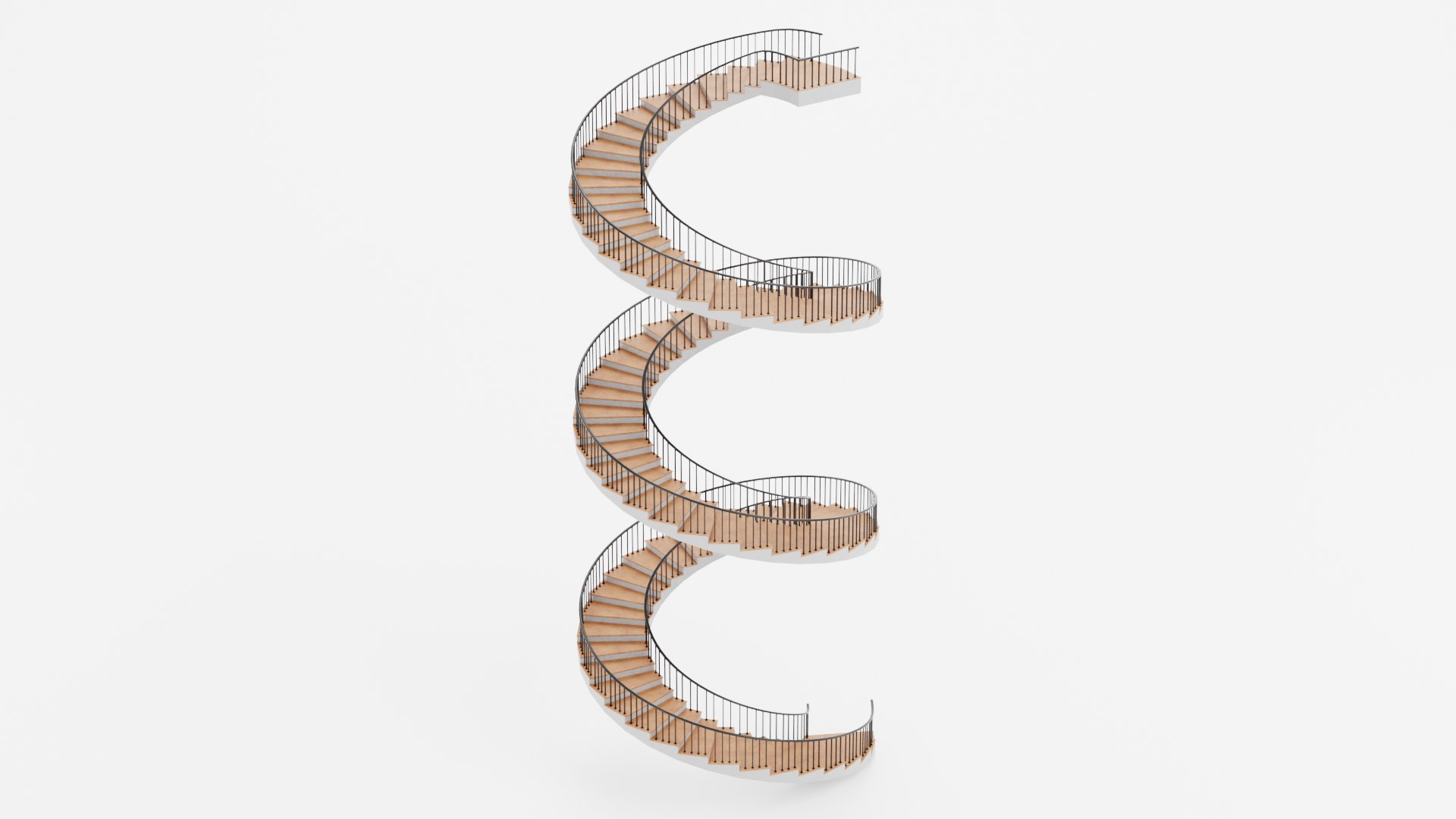 3D Spiral Staircase 06 - TurboSquid 2289191