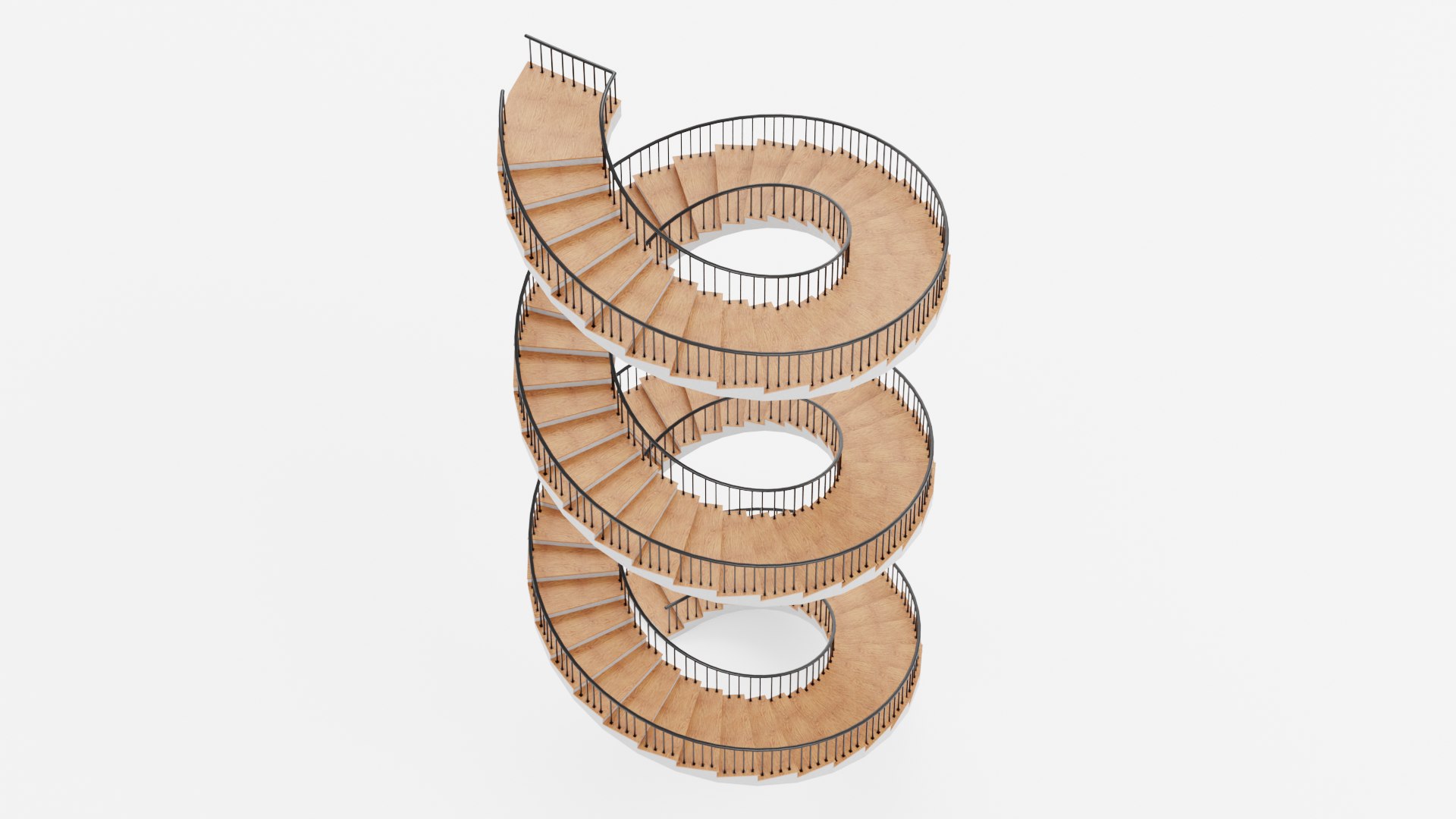 3D Spiral Staircase 06 - TurboSquid 2289191