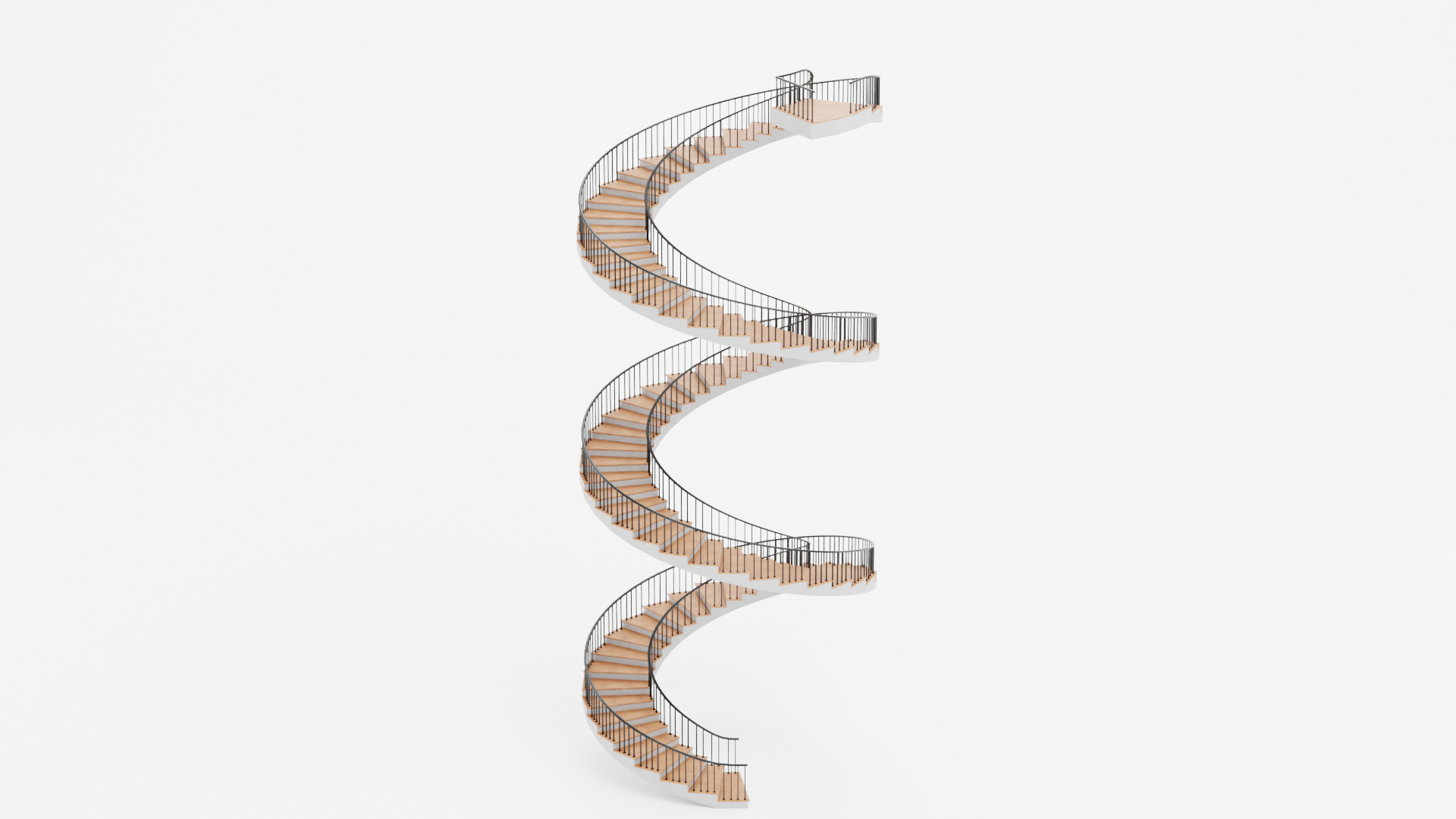 3D Spiral Staircase 06 - TurboSquid 2289191