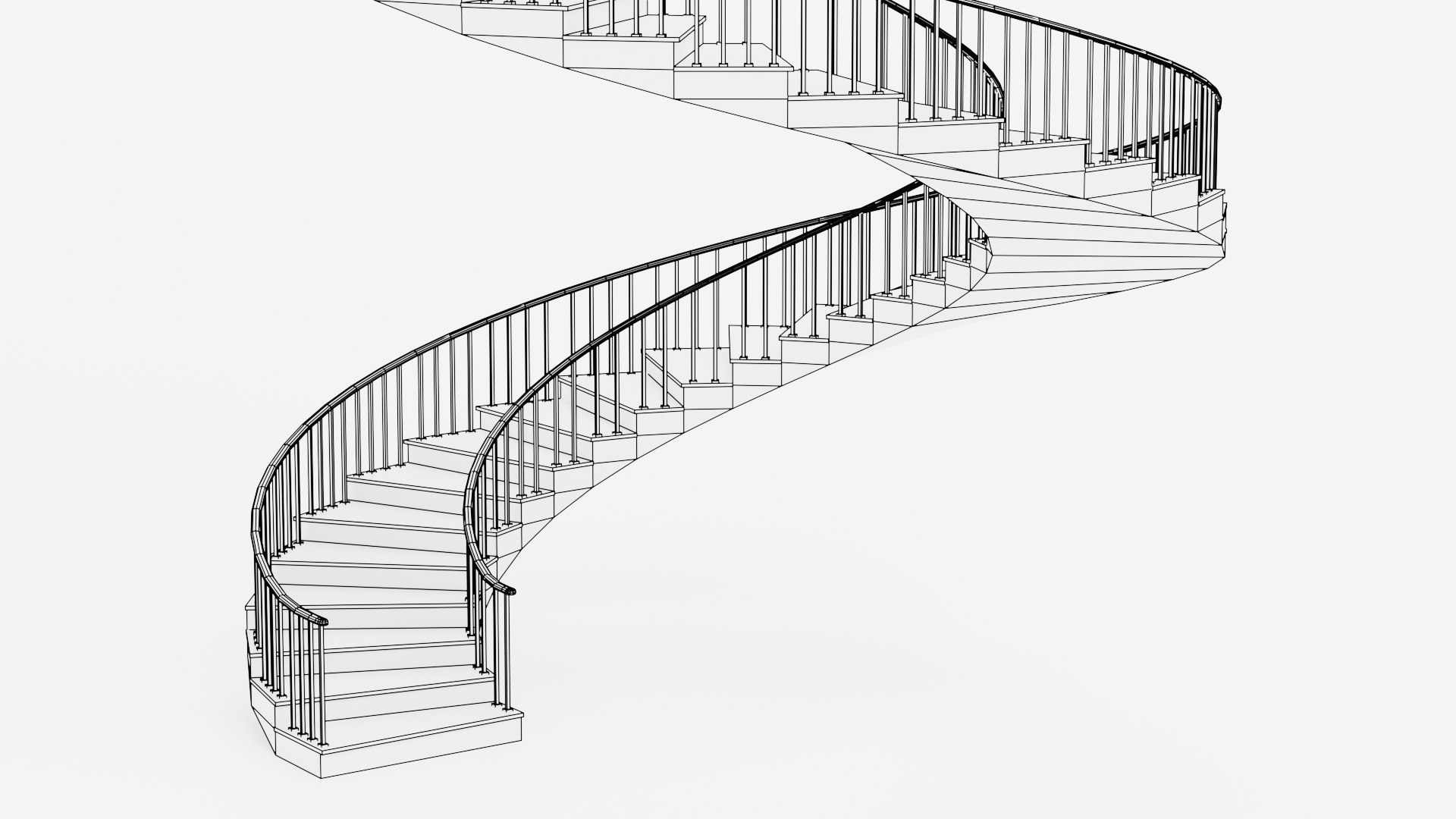 3D Spiral Staircase 06 - TurboSquid 2289191