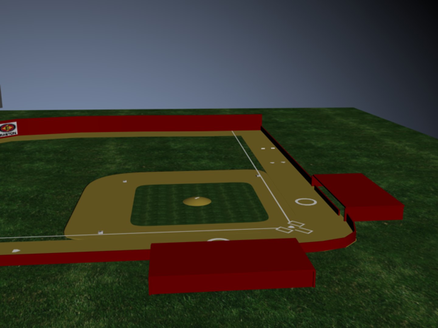 max baseball field bases
